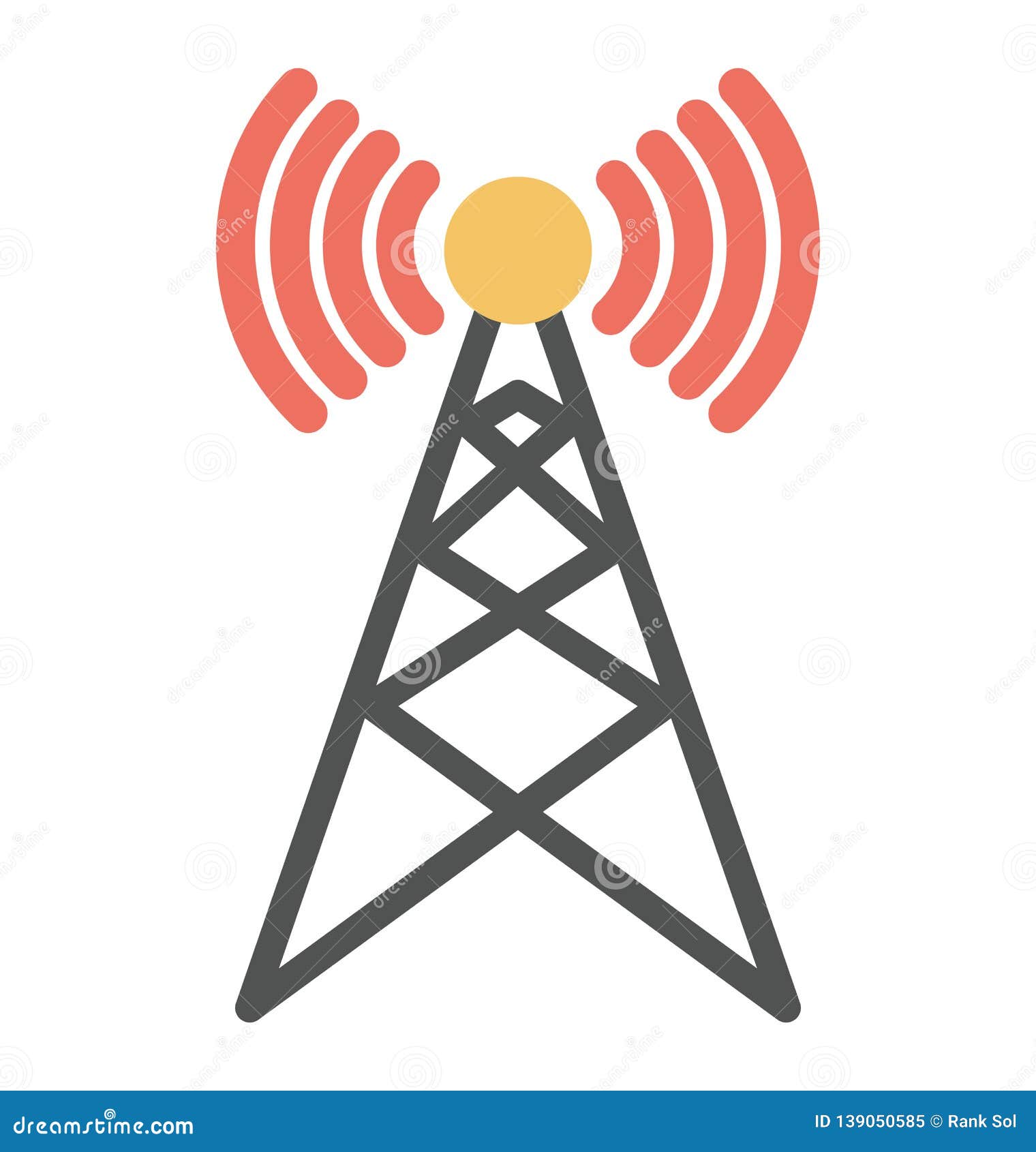 Tv Tower Isolated Vector Icon that Can Be Easily Modified or Edit Stock ...