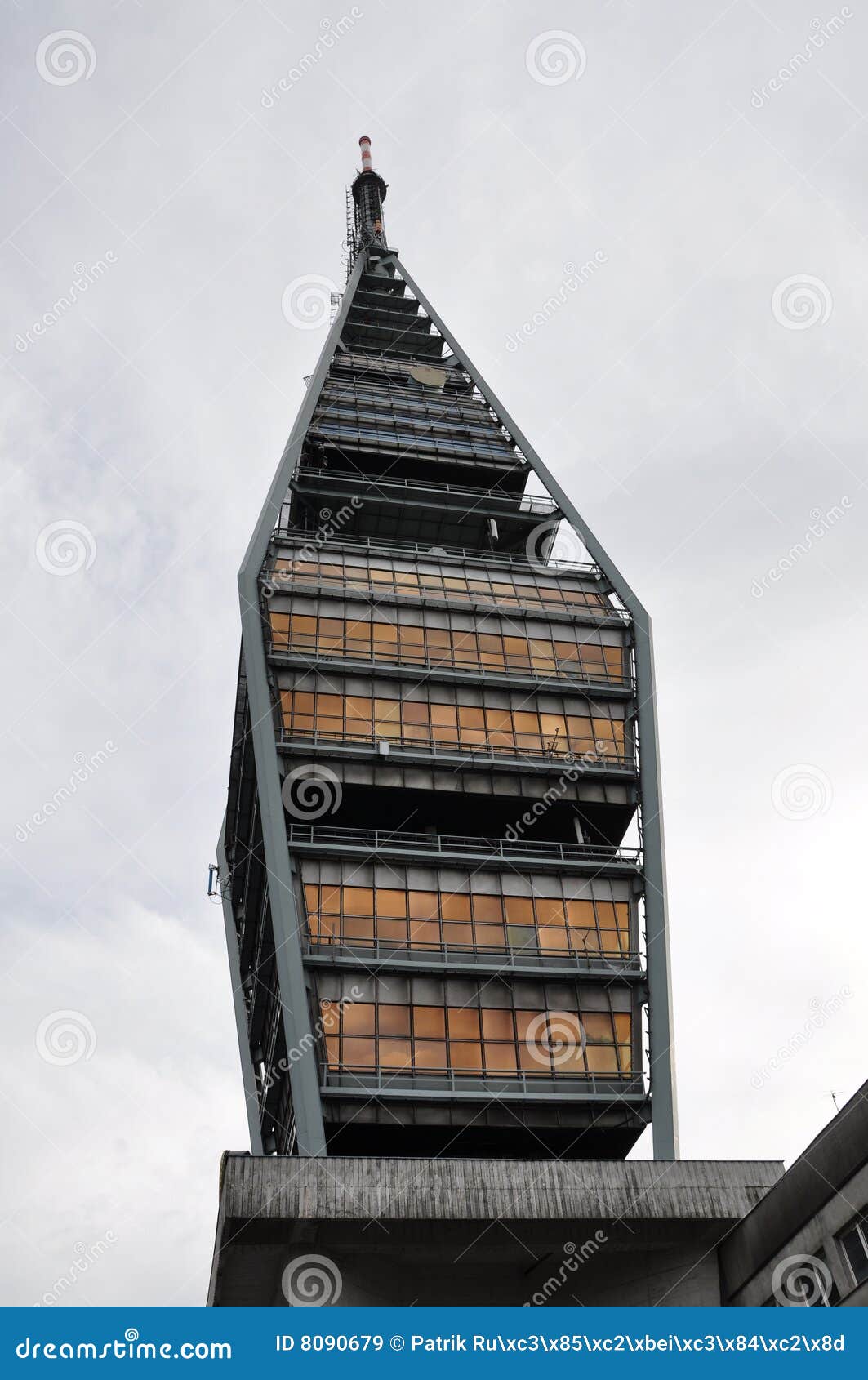 TV tower Kamzik stock image. Image of communications, building - 8090679