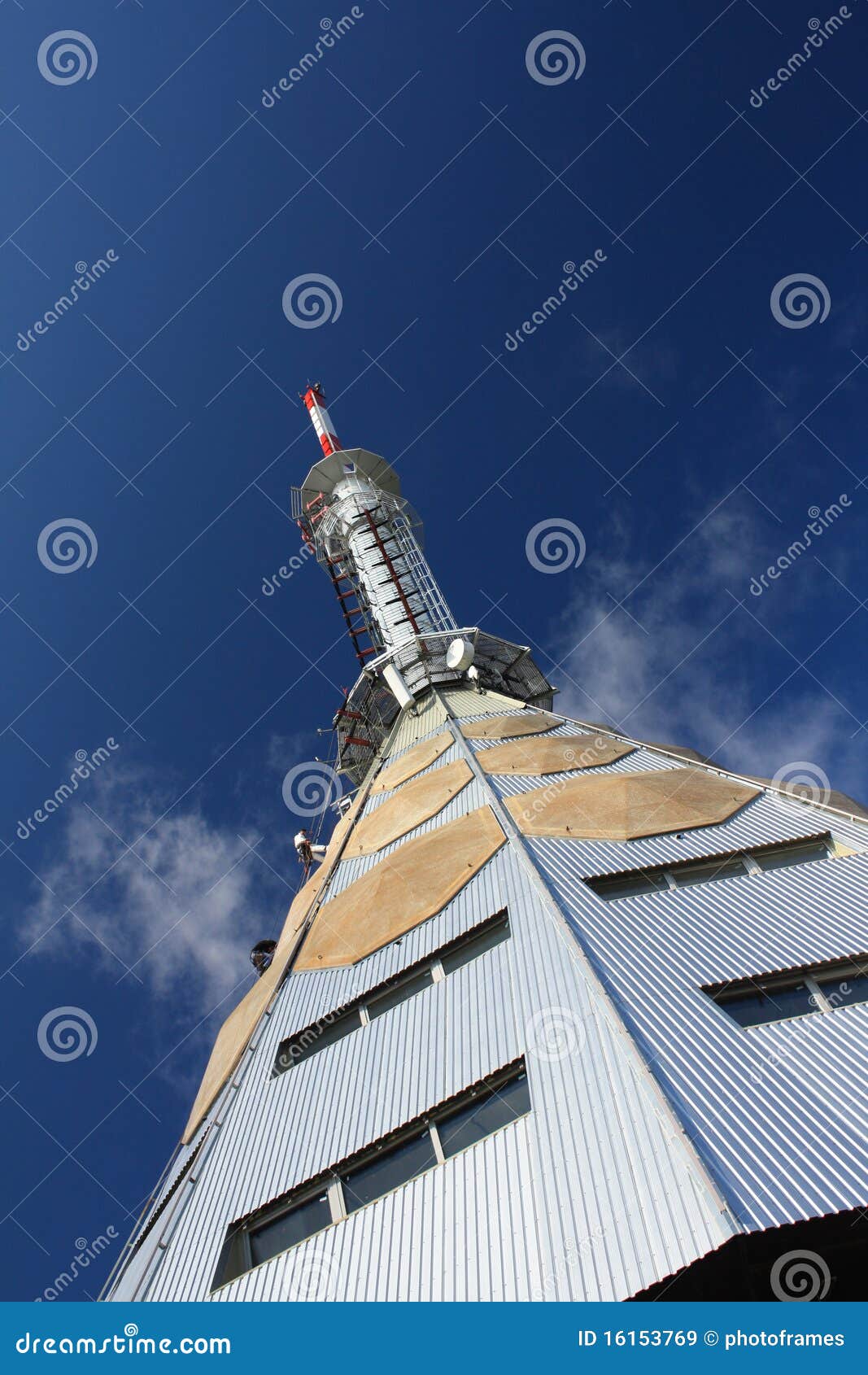 TV transmitter tower stock image. Image of pine, countryside - 16153769