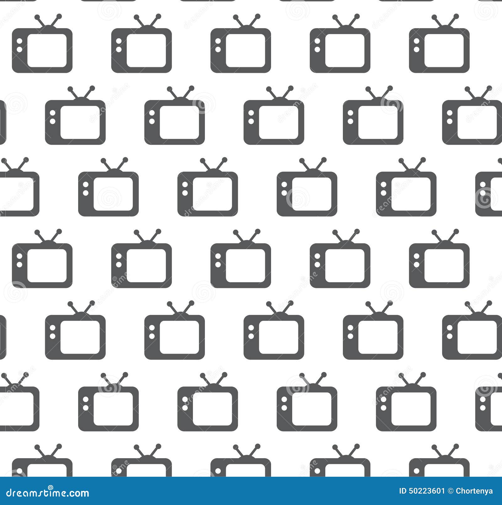 TV Vector Icon. Retro Tv Icon. Pattern Stock Vector - Illustration of ...