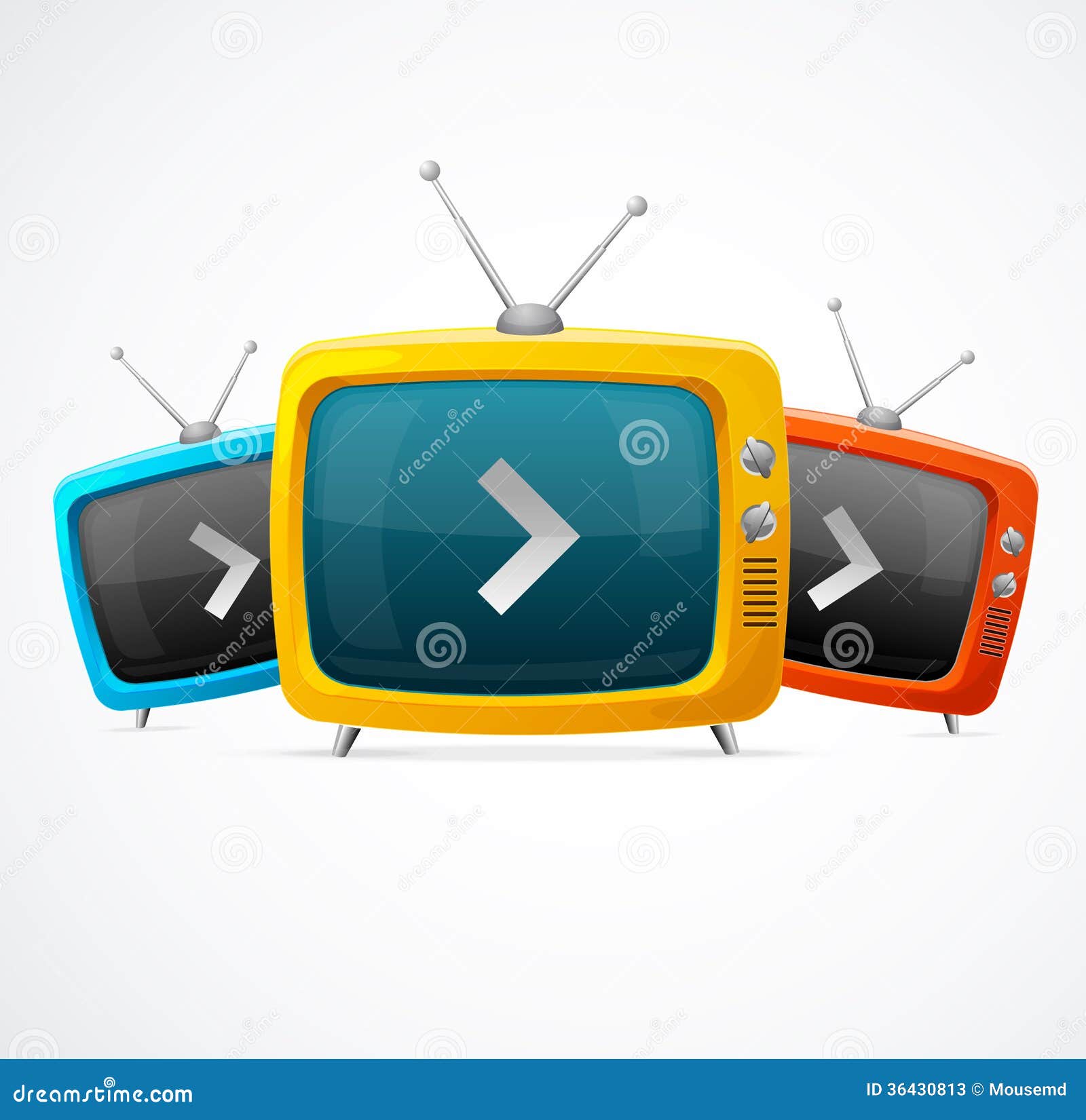Tv vector set stock vector. Illustration of home, technology - 36430813