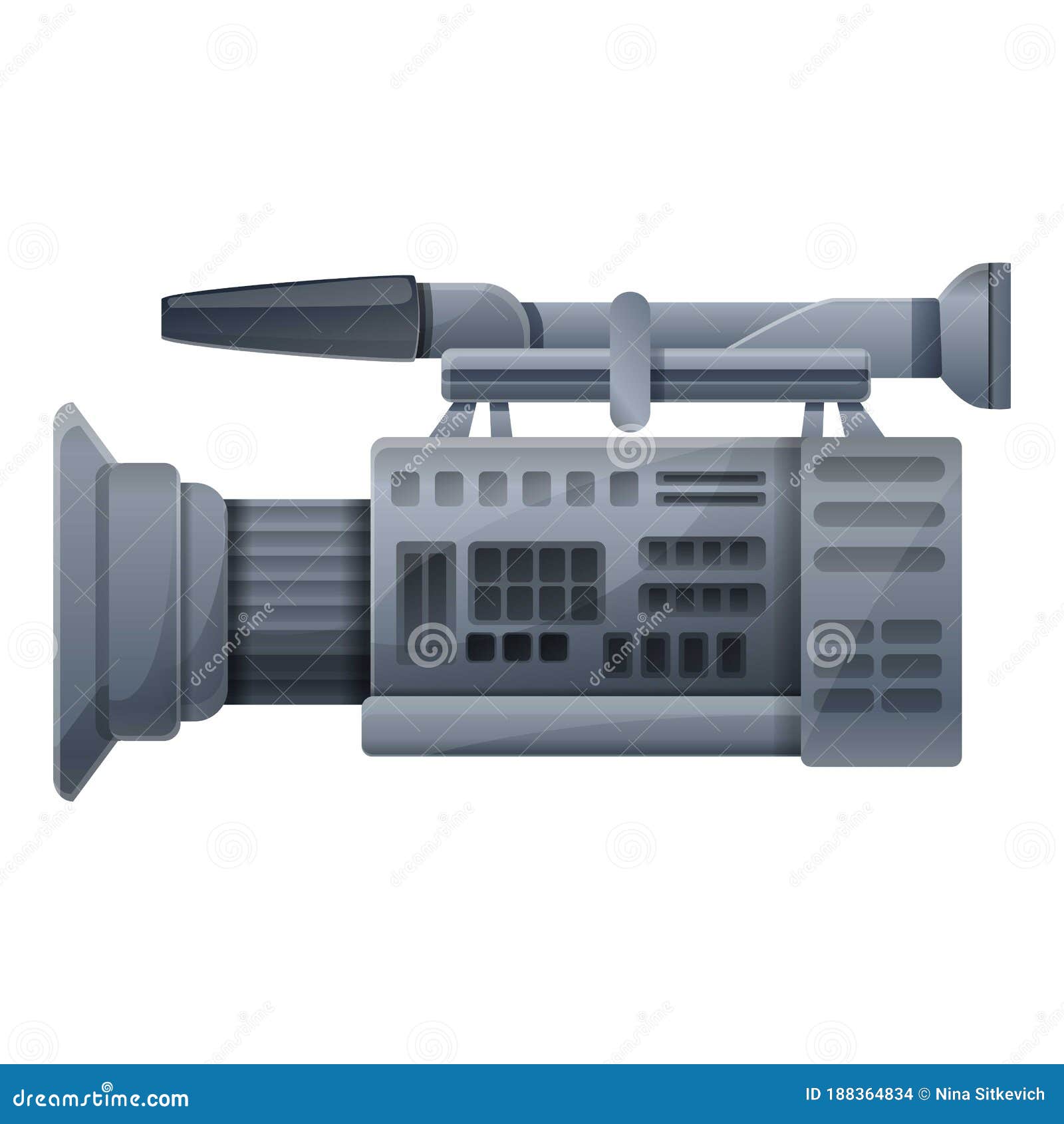 Tv Video Camera Icon, Cartoon Style Stock Vector - Illustration of ...