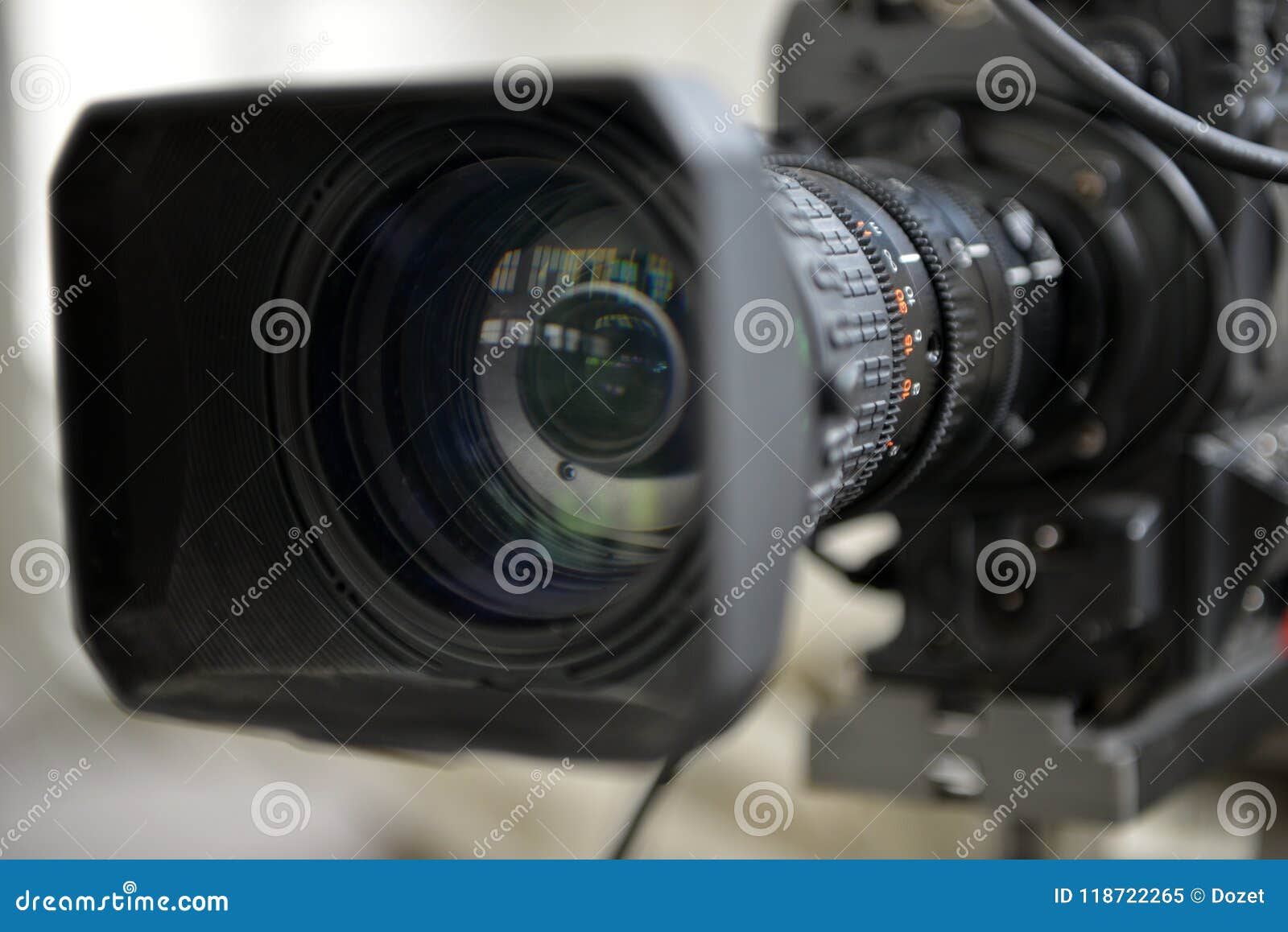 TV video camera stock image. Image of field, professional - 118722265
