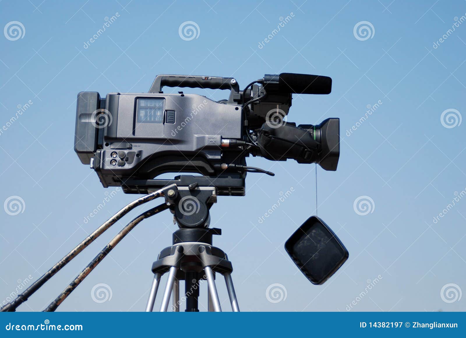 TV videocam stock image. Image of technology, audiovisual - 14382197