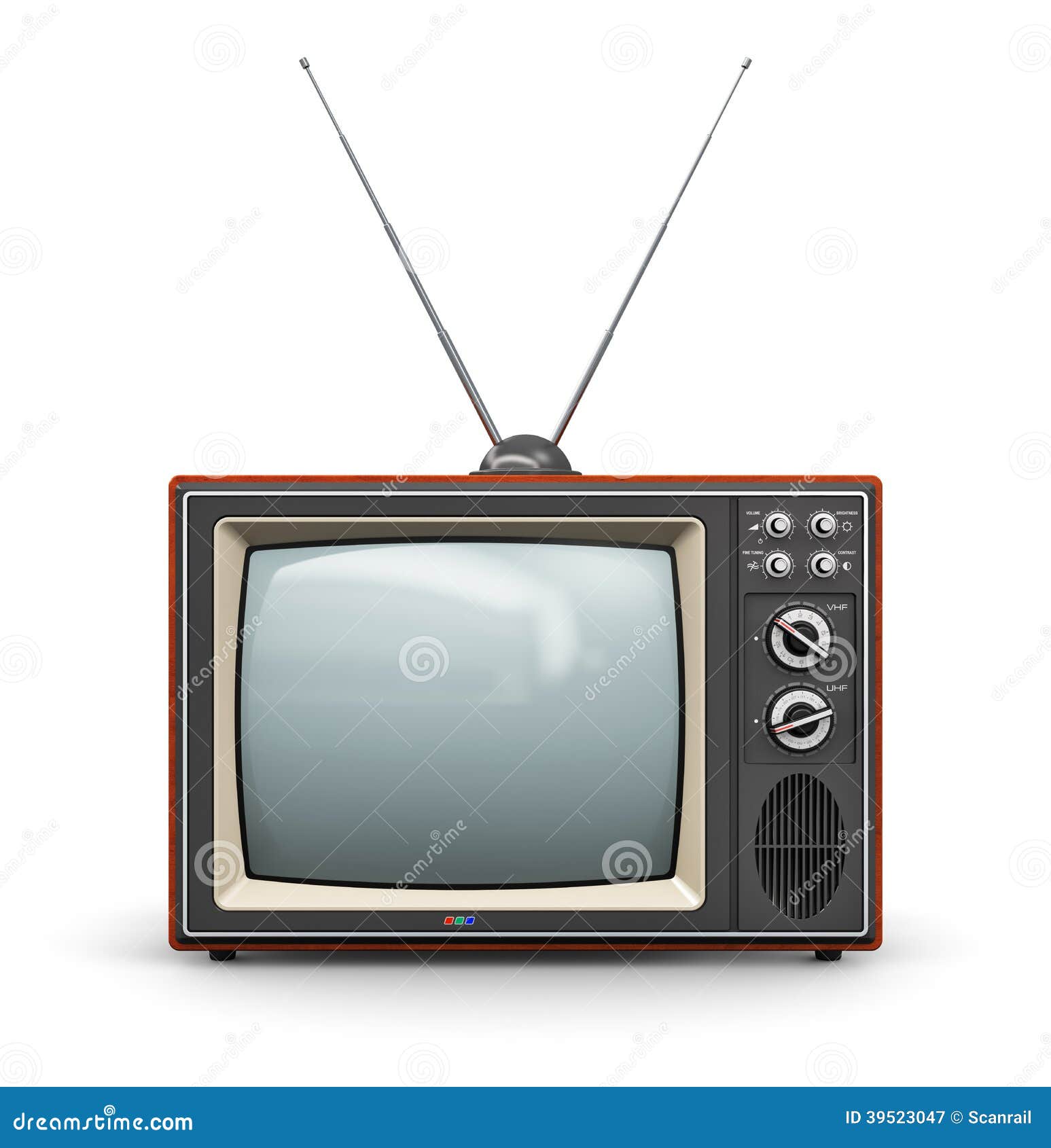 TV vieja stock de ilustración. Ilustración de dispositivo - 39523047