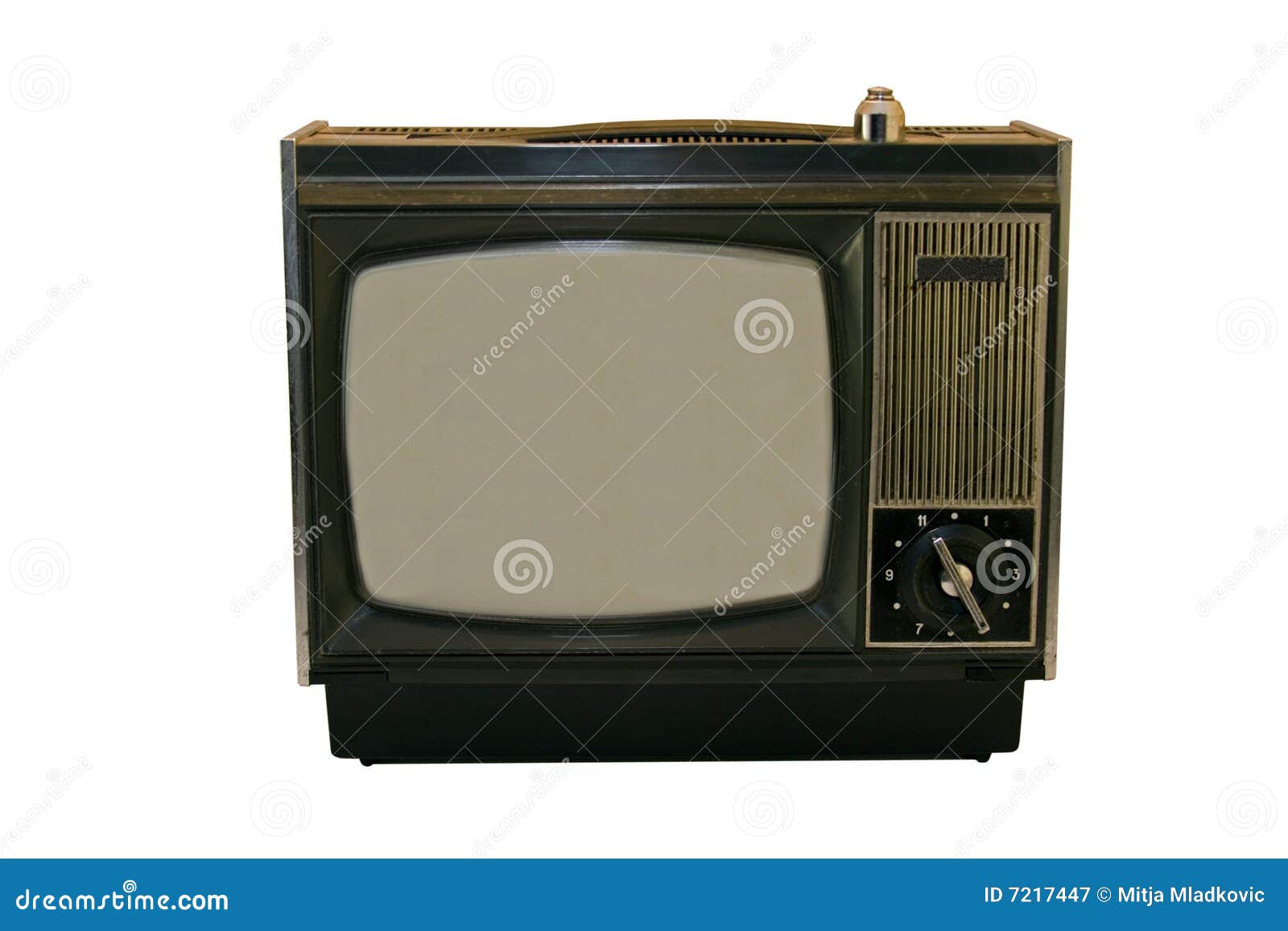 TV vieja imagen de archivo. Imagen de blanco, viejo, caso - 7217447