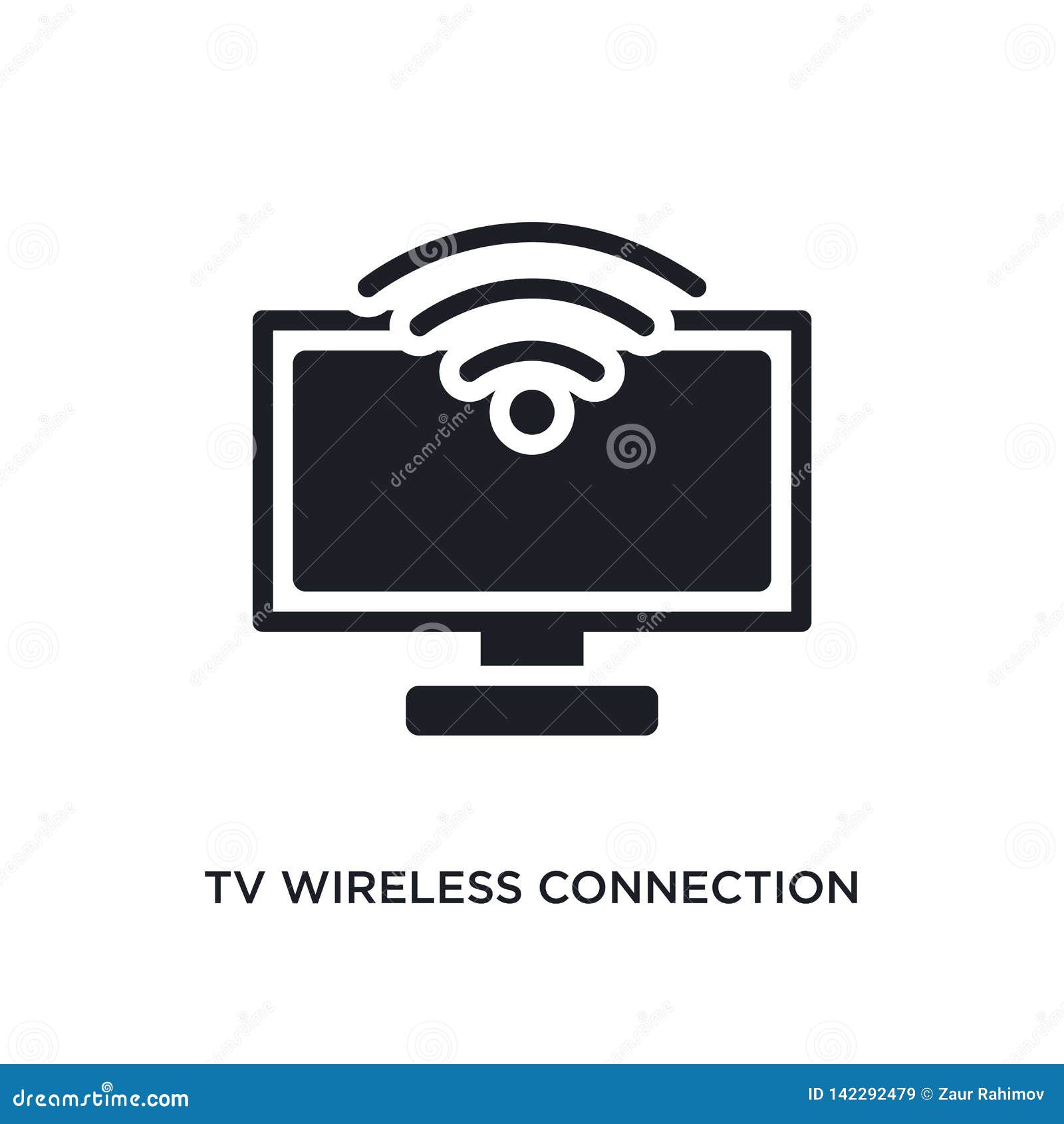 Tv Wireless Connection Isolated Icon. Simple Element Illustration From ... Tv Wireless Connection Isolated Icon. Simple Element Illustration From ...