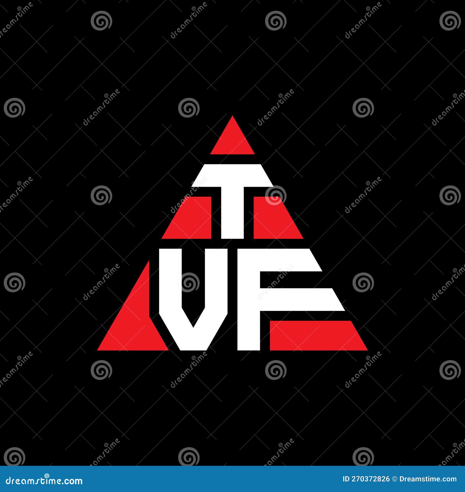 TVF Triangle Letter Logo Design with Triangle Shape. TVF Triangle Logo ...