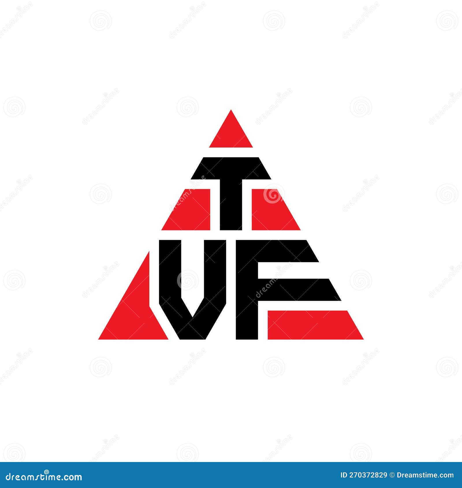 TVF Triangle Letter Logo Design with Triangle Shape. TVF Triangle Logo ...