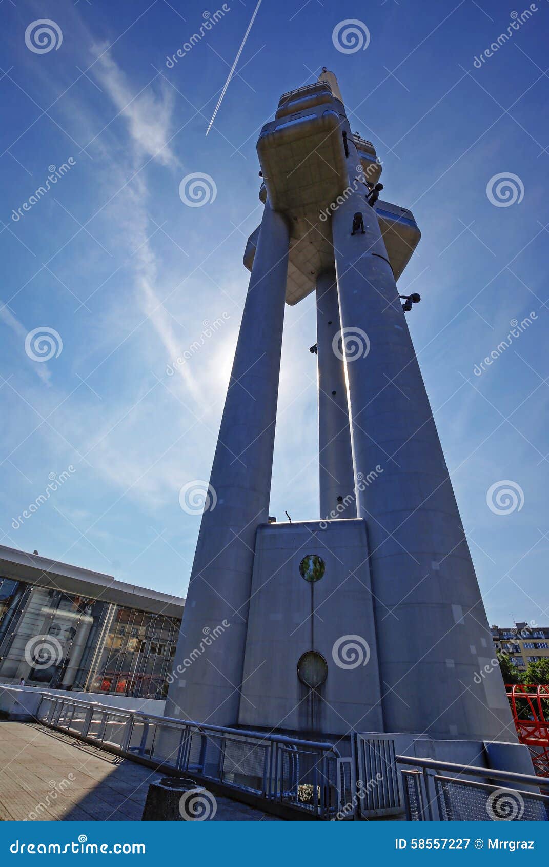 TVtower Prague Czech Republic Stock Image - Image of modern, height ...