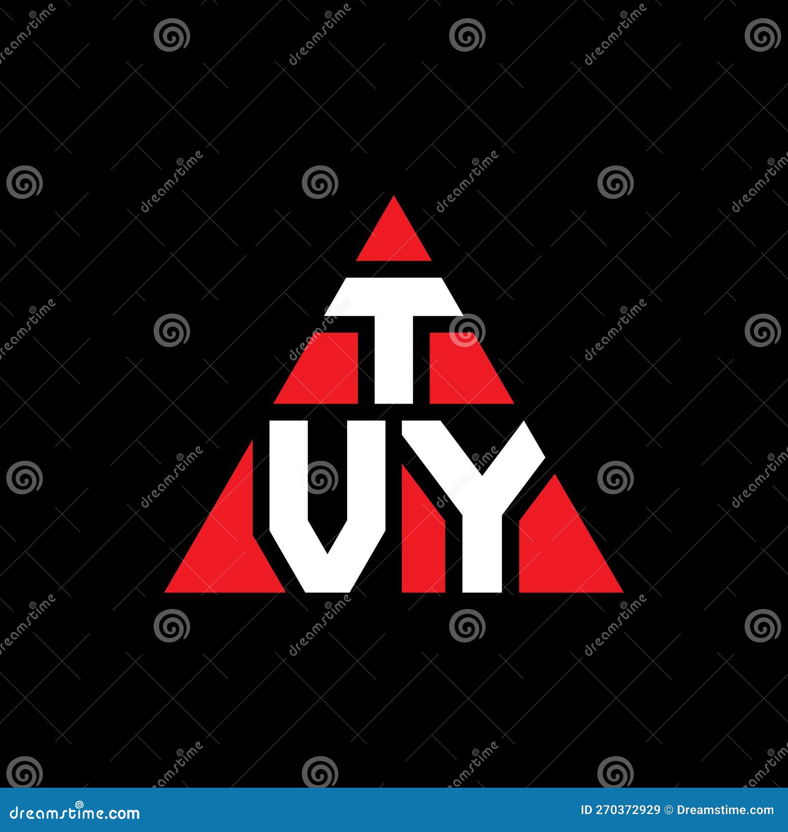 TVY Triangle Letter Logo Design with Triangle Shape. TVY Triangle Logo ...