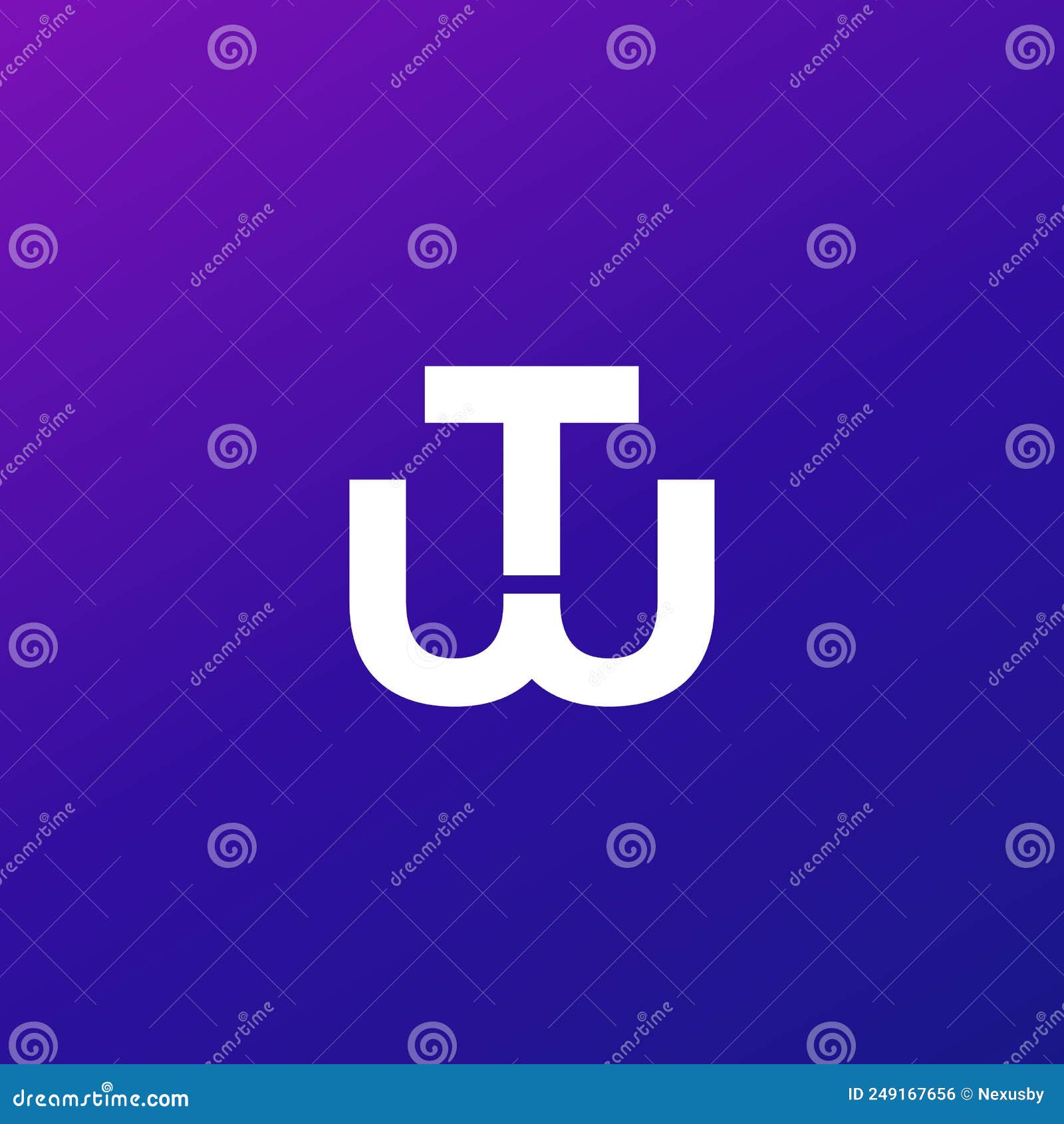 TW Letters Logo, Monogram Vector Design Stock Vector - Illustration of ...