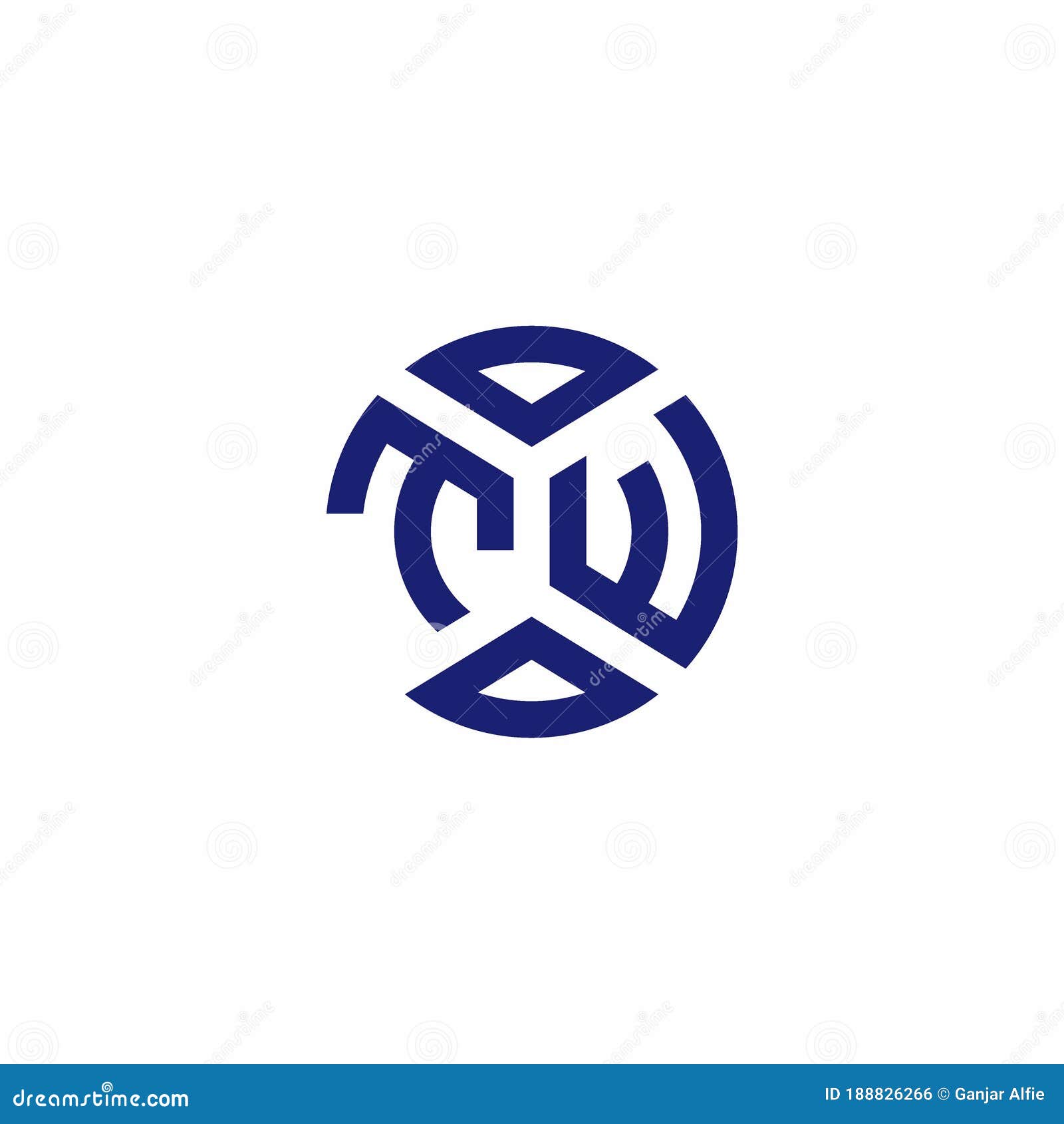 TW Monogram Logo with Abstract Shapes in Modern Style Stock Vector ...