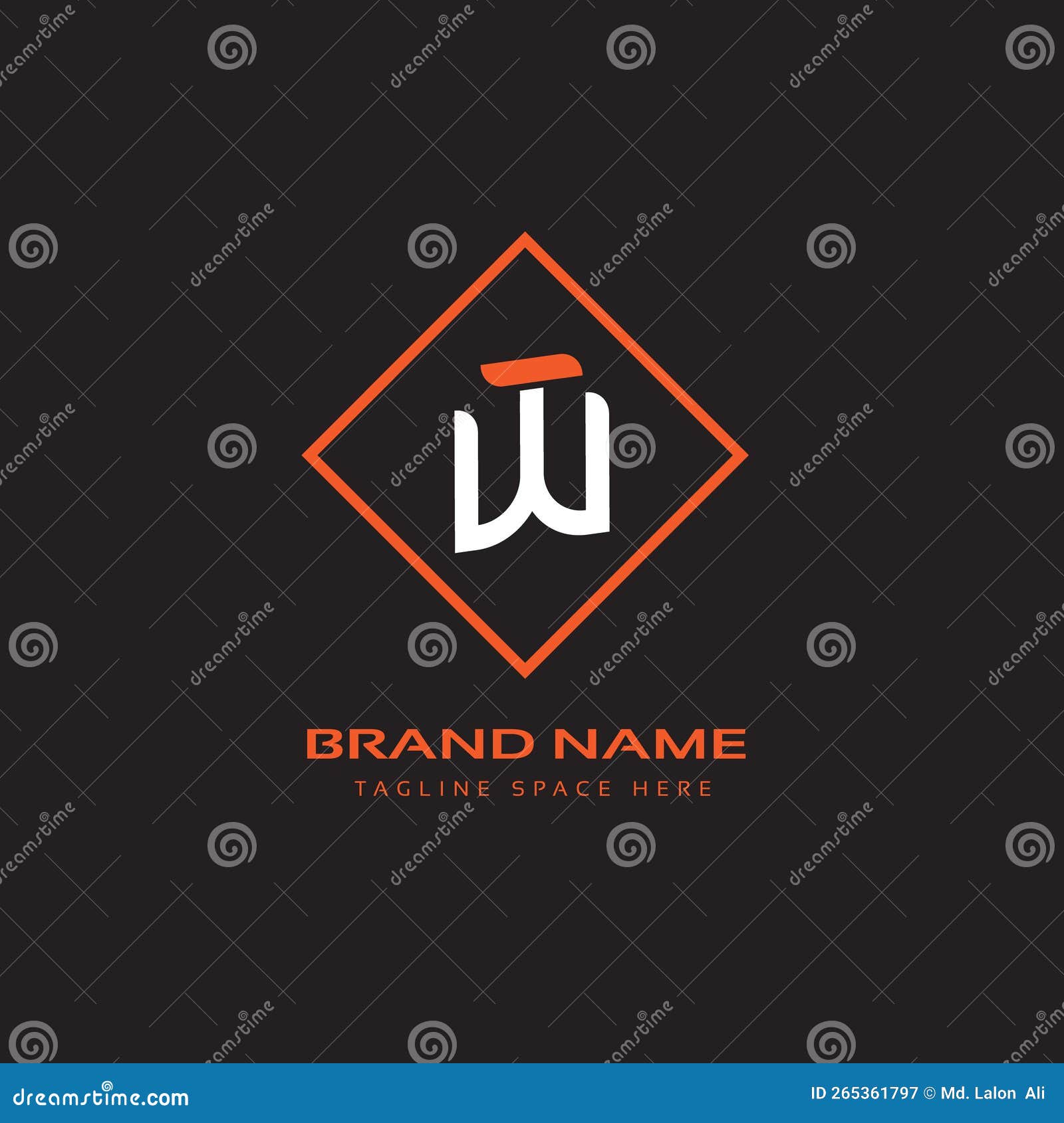 TW Text Logo Design stock vector. Illustration of number - 265361797