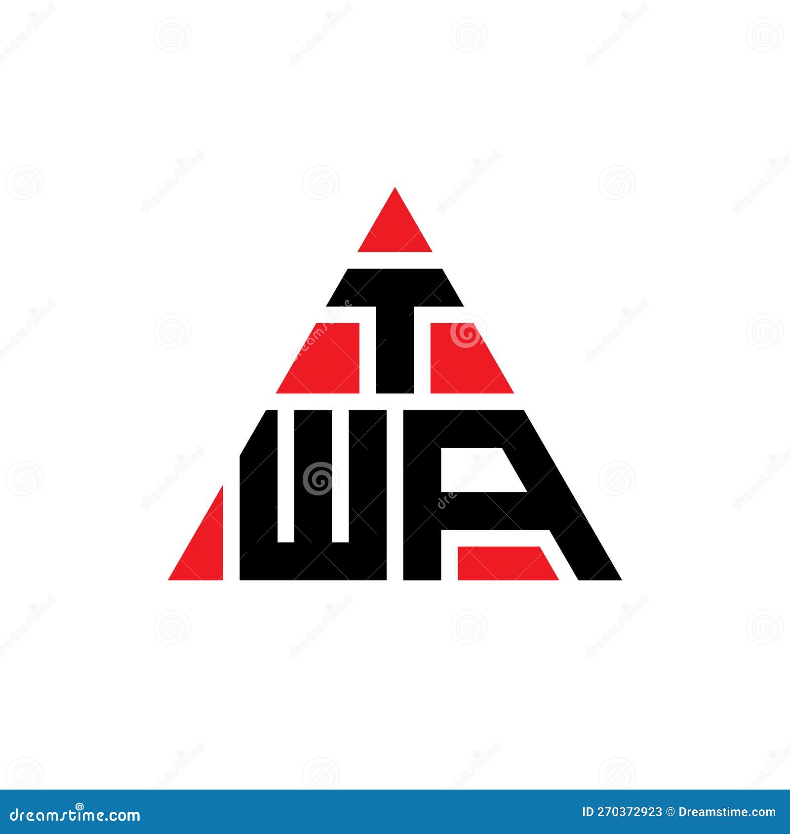 TWA Triangle Letter Logo Design with Triangle Shape. TWA Triangle Logo ...