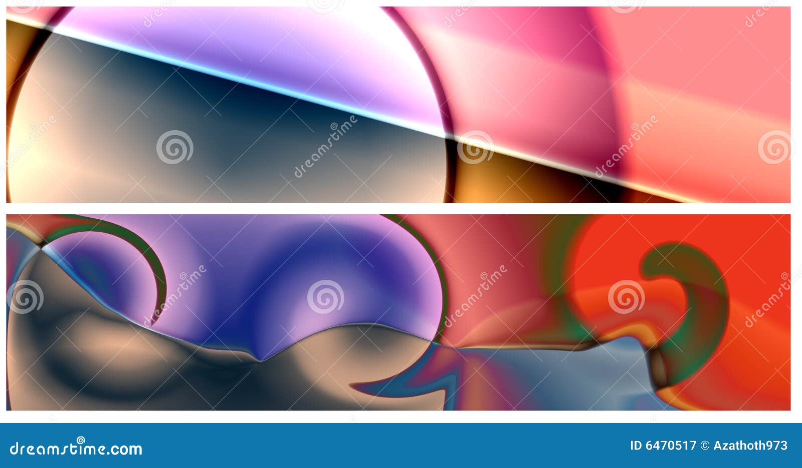 Twee Banners 3 van het Web stock illustratie. Illustration of kleuren ...