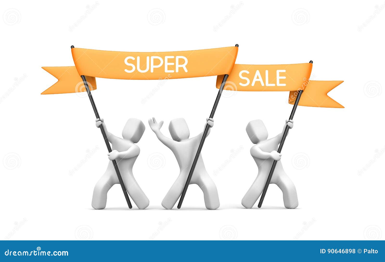 Twee 3D Rode Banner Van De Karakterrek Stock Illustratie - Illustration ...