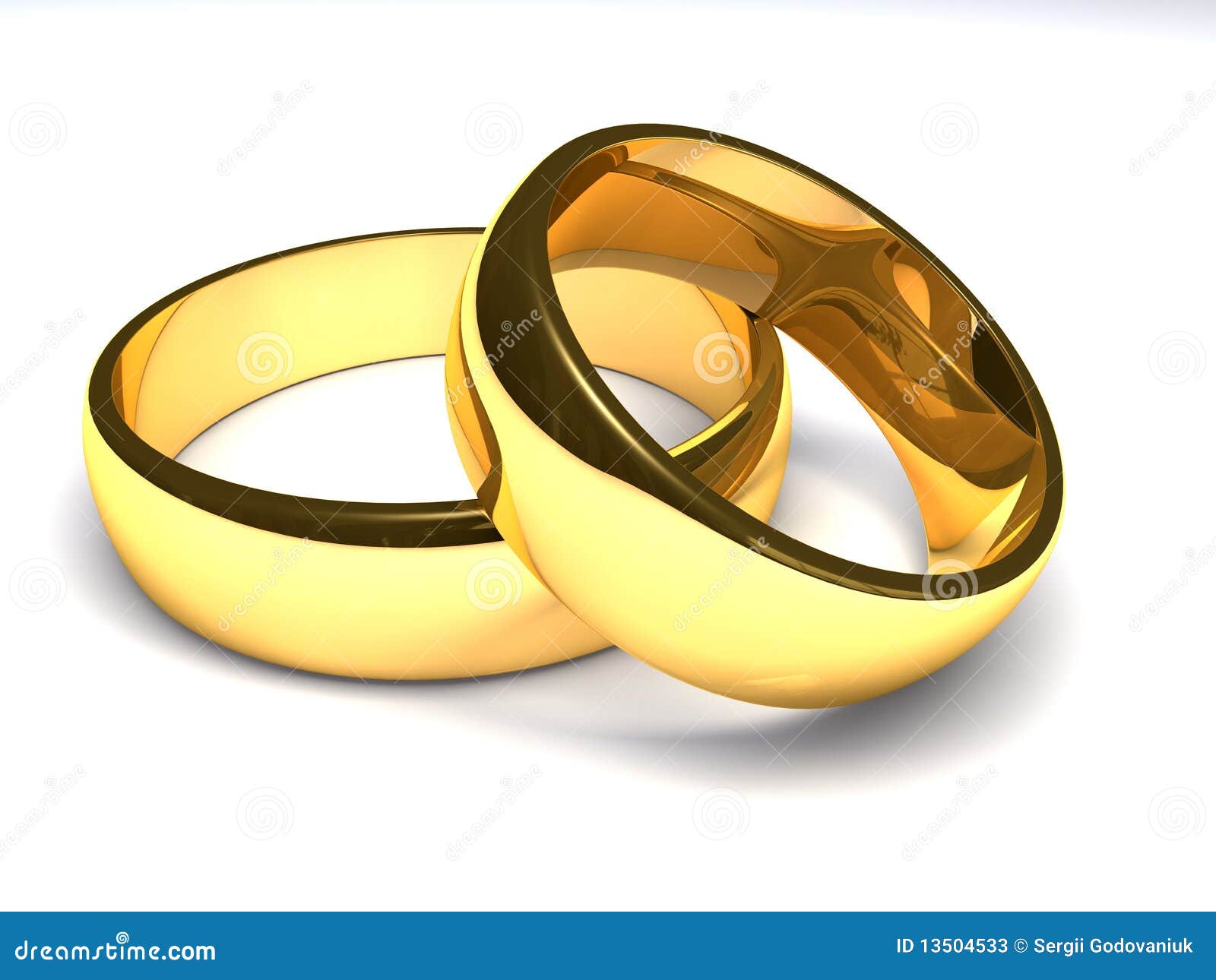 Twee Gouden Ringen stock illustratie. Illustration of juwelen - 13504533