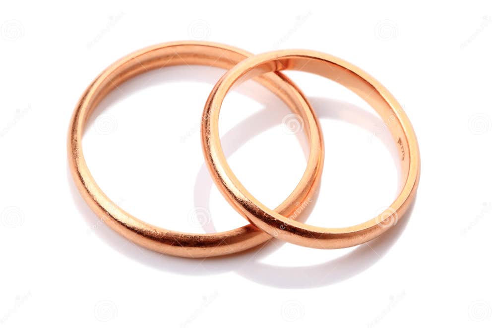 Twee gouden ringen stock afbeelding. Image of juweel - 17684889