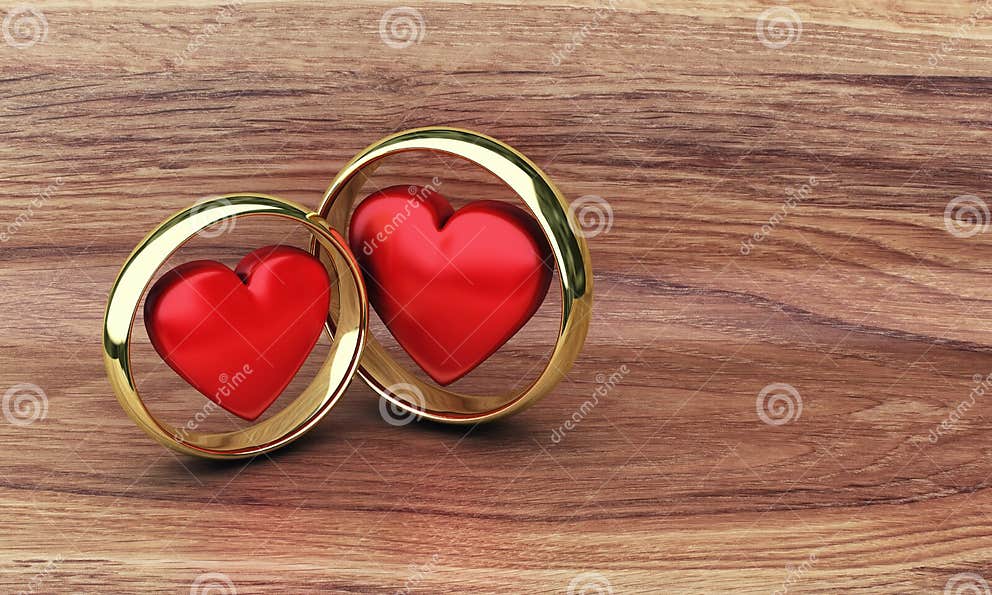 Twee gouden ringen stock afbeelding. Image of verplichting - 61641807