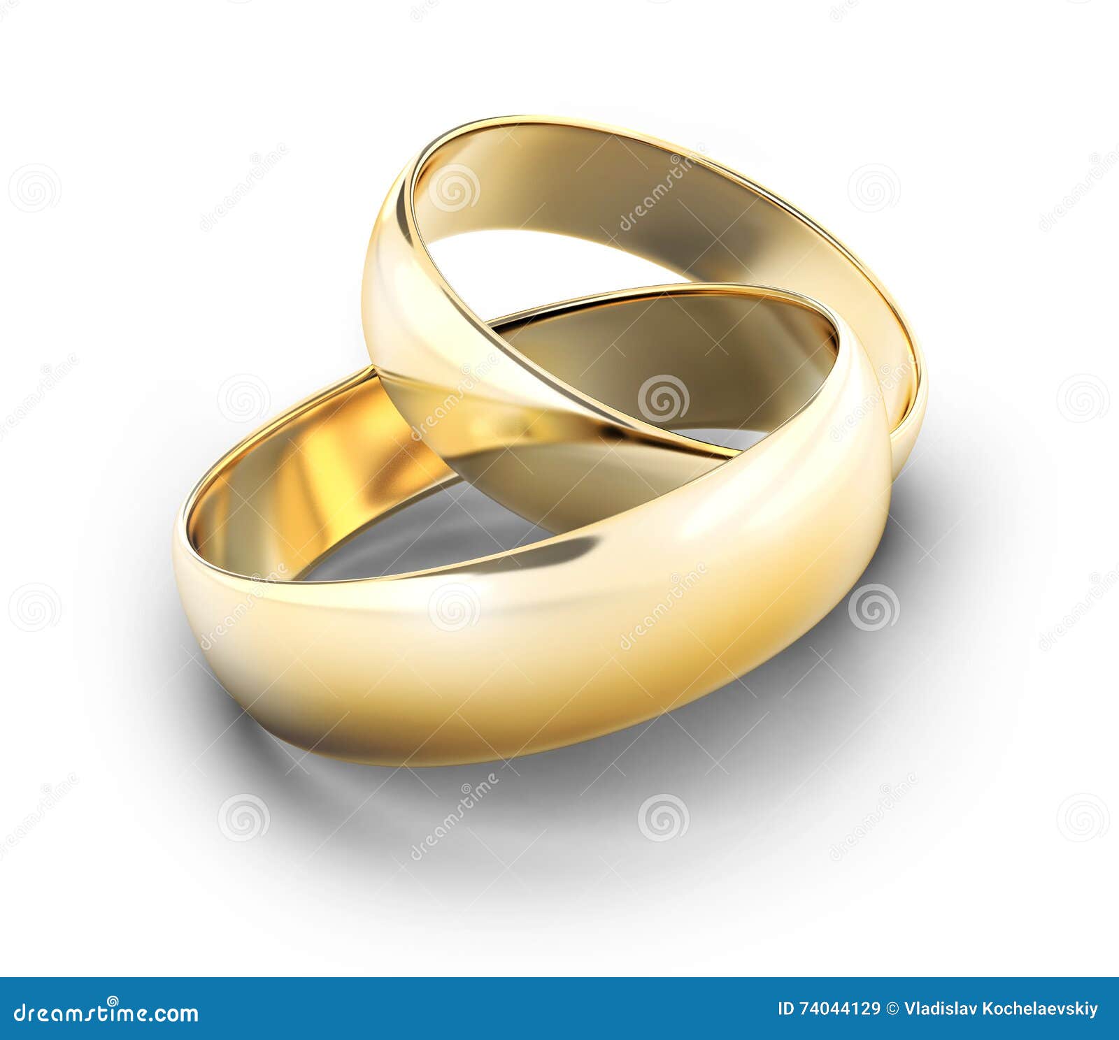 Twee Huwelijks Gouden Ringen Stock Illustratie - Illustration of gehuwd ...