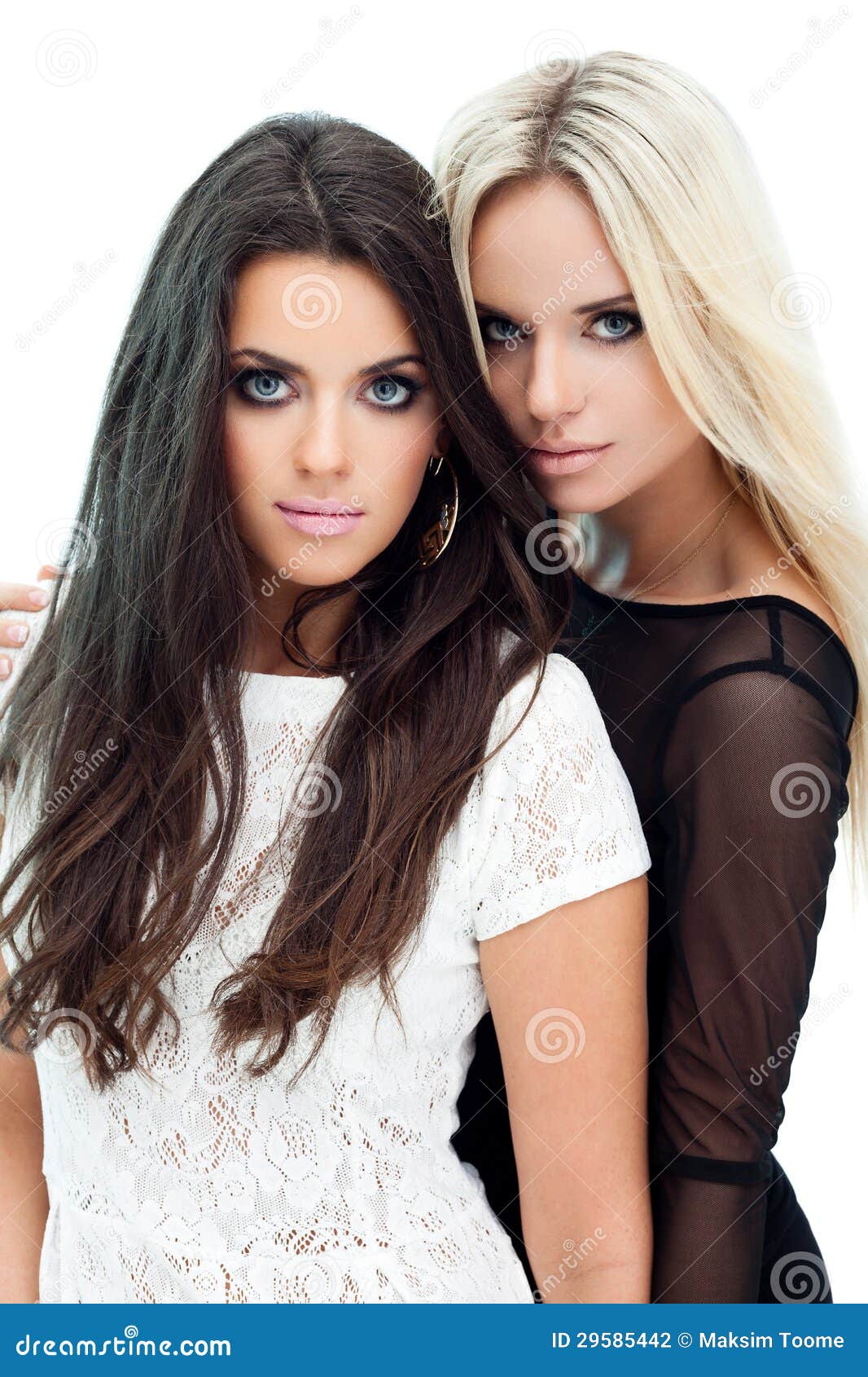 Twee Meisjes Stock Foto Image Of Beste Leuk Vrienden 29585442