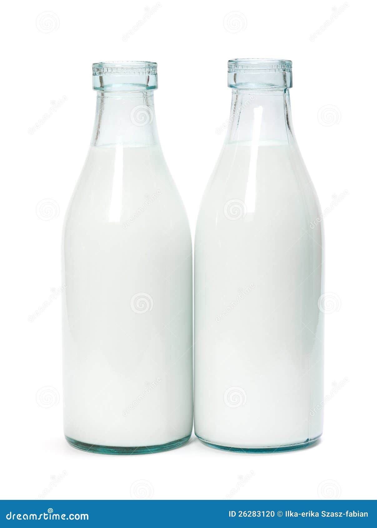Twee melkfles stock foto. Image of vers, retro, fles - 26283120