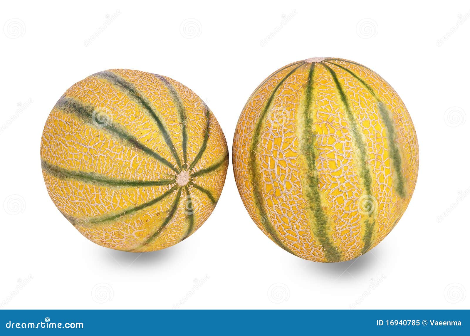 Twee meloenen stock afbeelding. Image of sluit, vrucht - 16940785