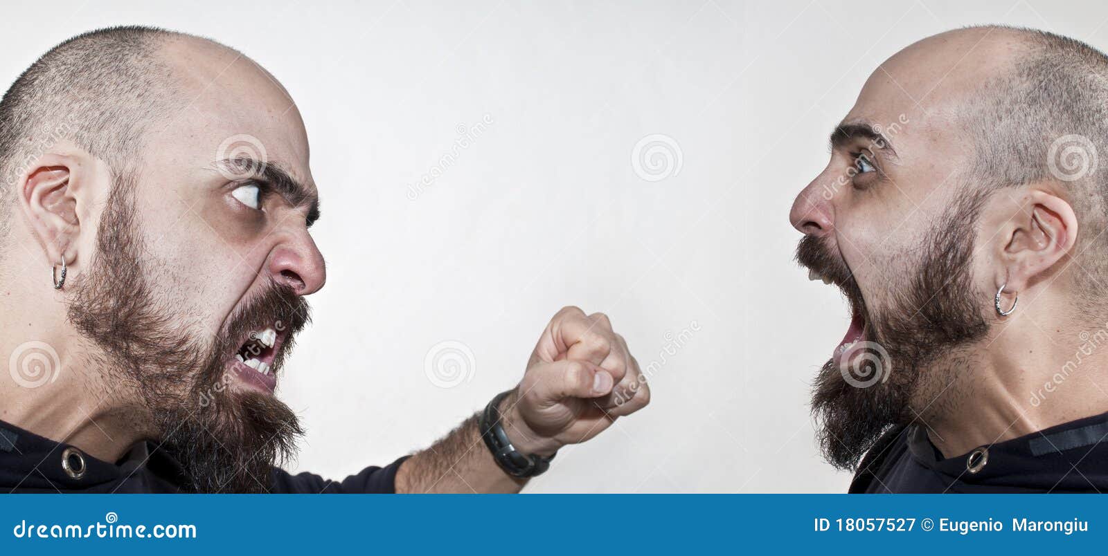 Twee mensen vechten stock afbeelding. Image of conflict - 18057527