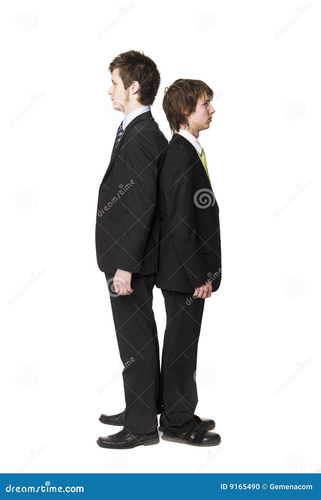 Twee Mensen Vergelijken Lengte Stock Foto - Image of lengte, verschil ...