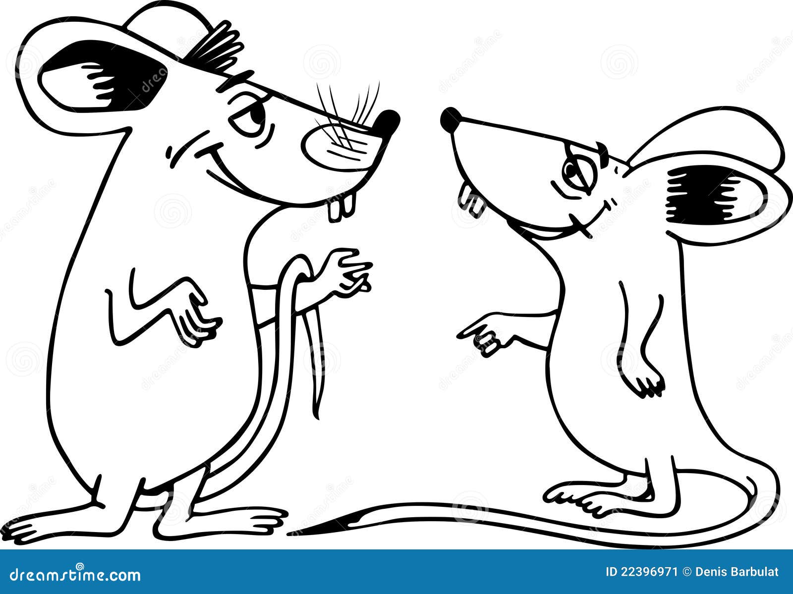 Twee muizen vector illustratie. Illustration of muizen - 22396971