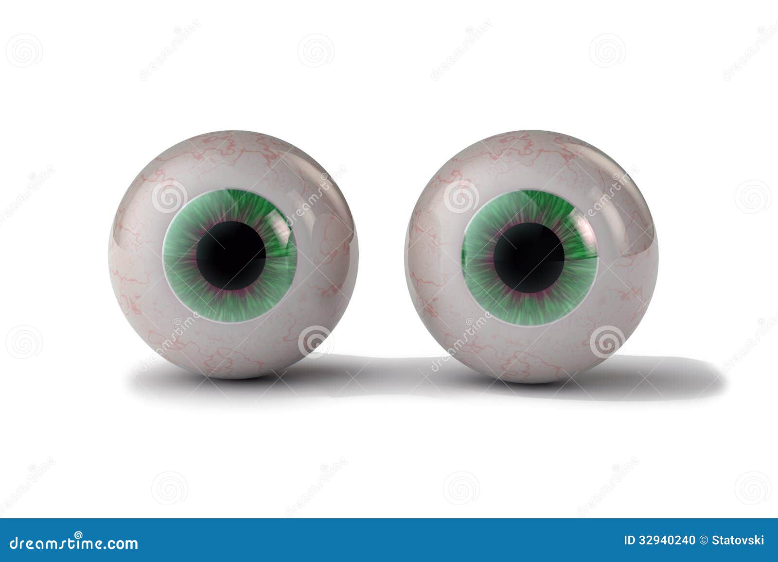 Twee ogen stock illustratie. Illustration of mooi, concepten - 32940240