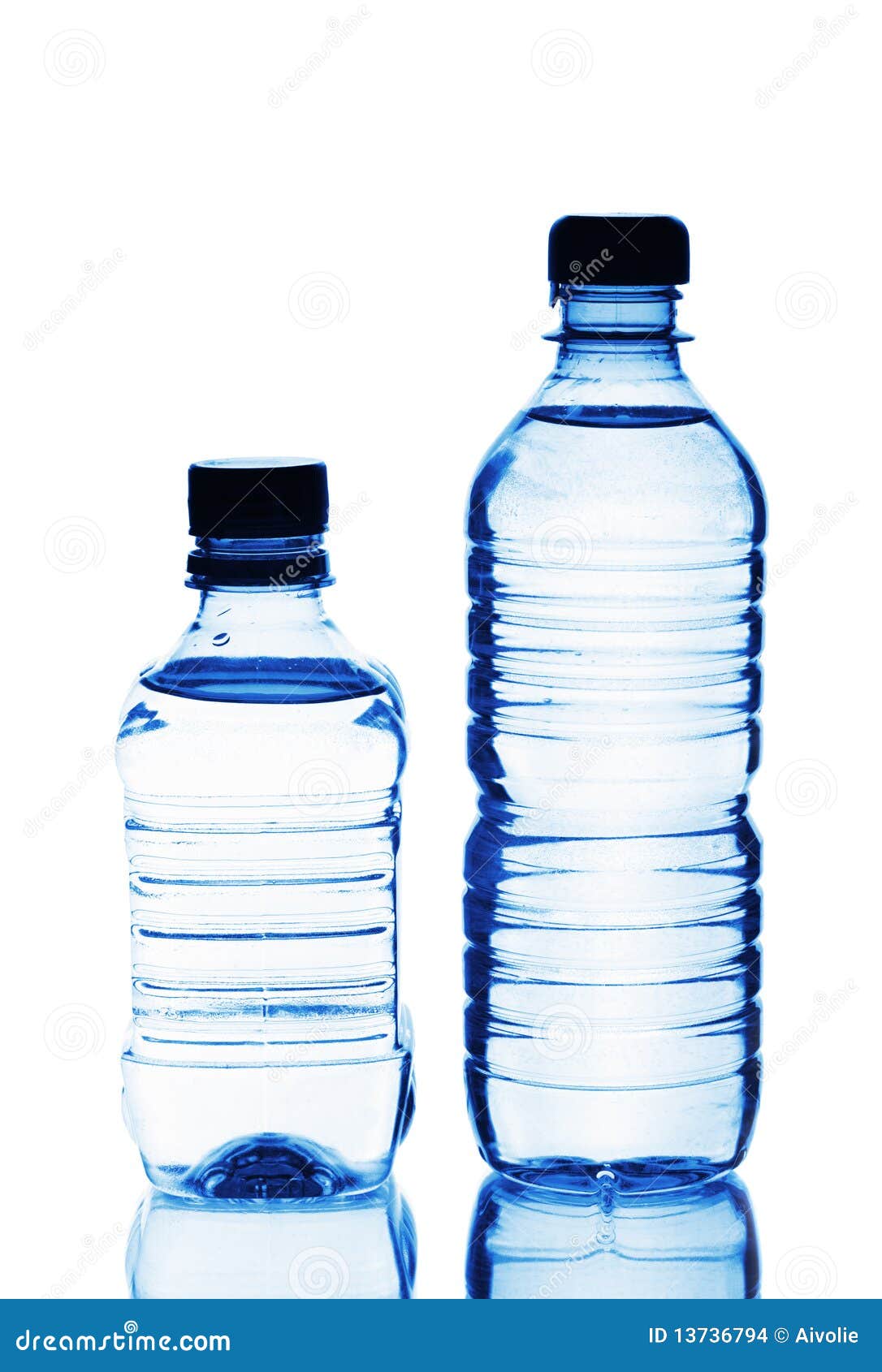 Twee plastic flessen water stock foto. Image of achtergrond - 13736794