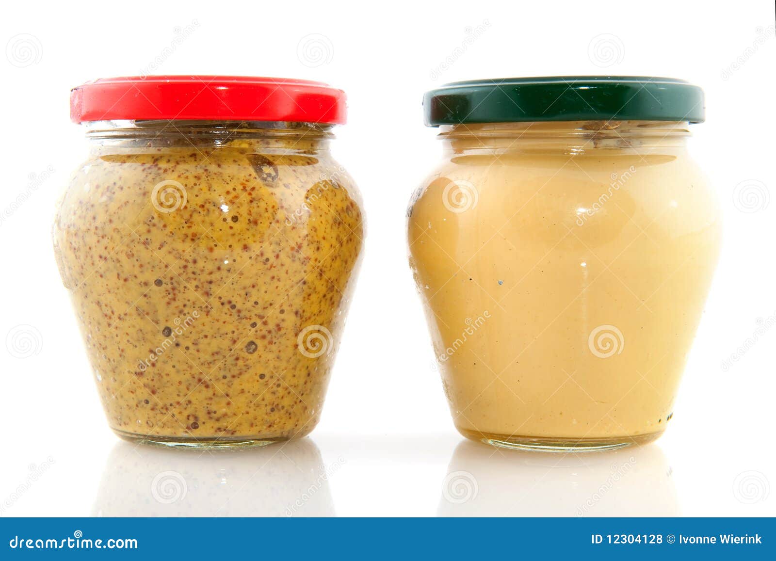 Twee soorten mosterd stock foto. Image of groen, nieuw - 12304128