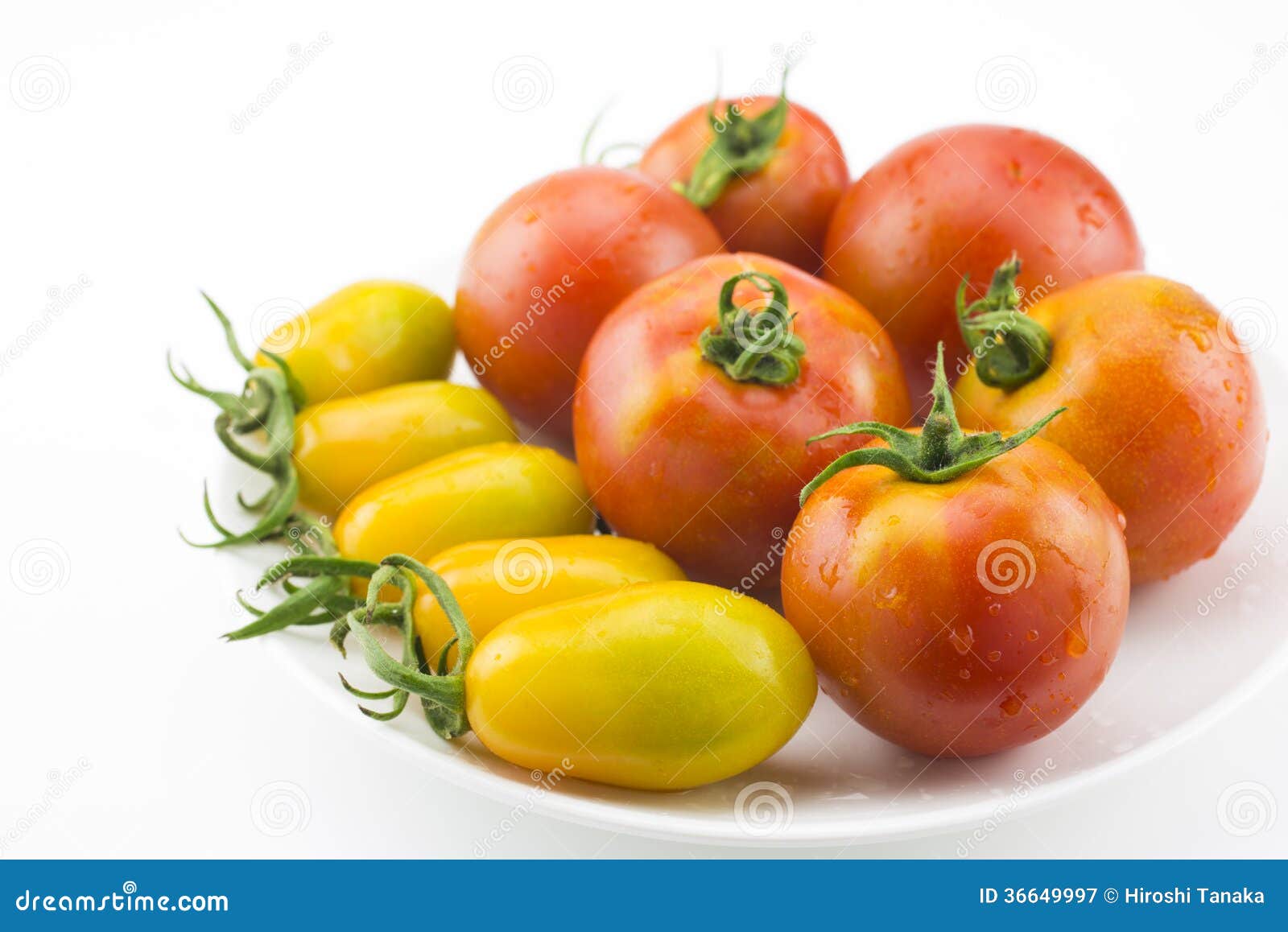 Twee soorten tomaten stock afbeelding. Image of salade - 36649997