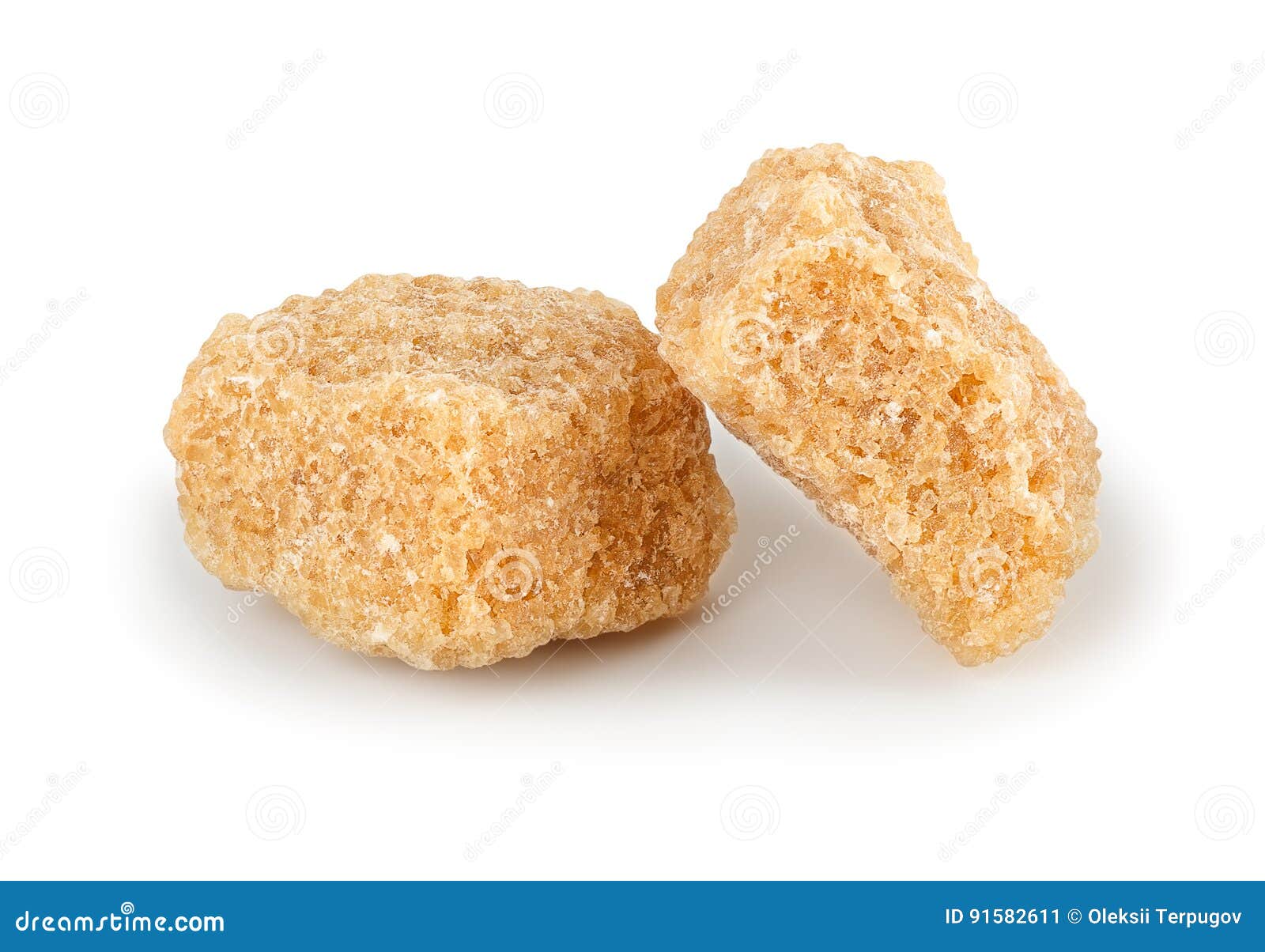 Twee Stukken Van Rietsuiker Stock Afbeelding - Image of glucose, kubus ...