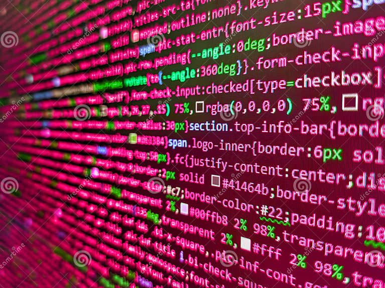 Tweed Real Fabric Texture Seamless Pattern. Code Programming Abstract Screen of Software ...