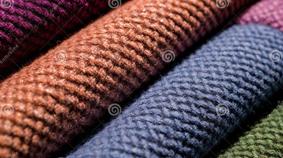 Tweed Textile with Timeless, Textured Patterns Stock Illustration ...