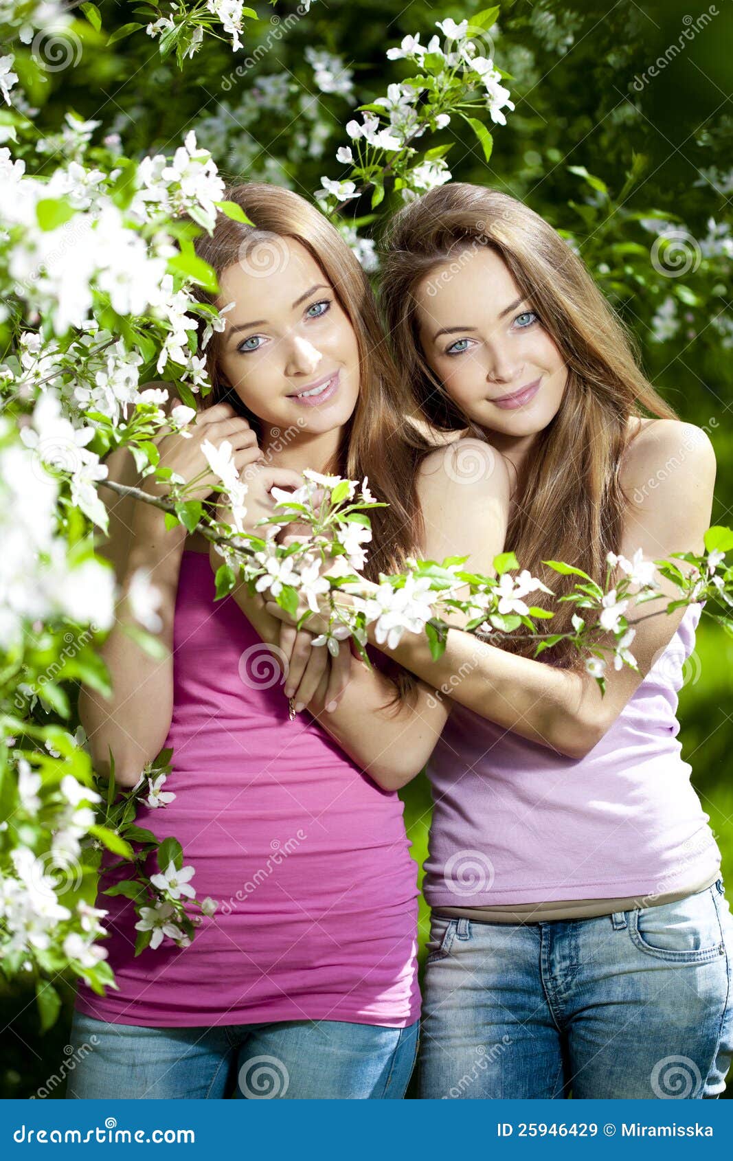 Tweelingen stock afbeelding. Image of meisje, meisjes - 25946429