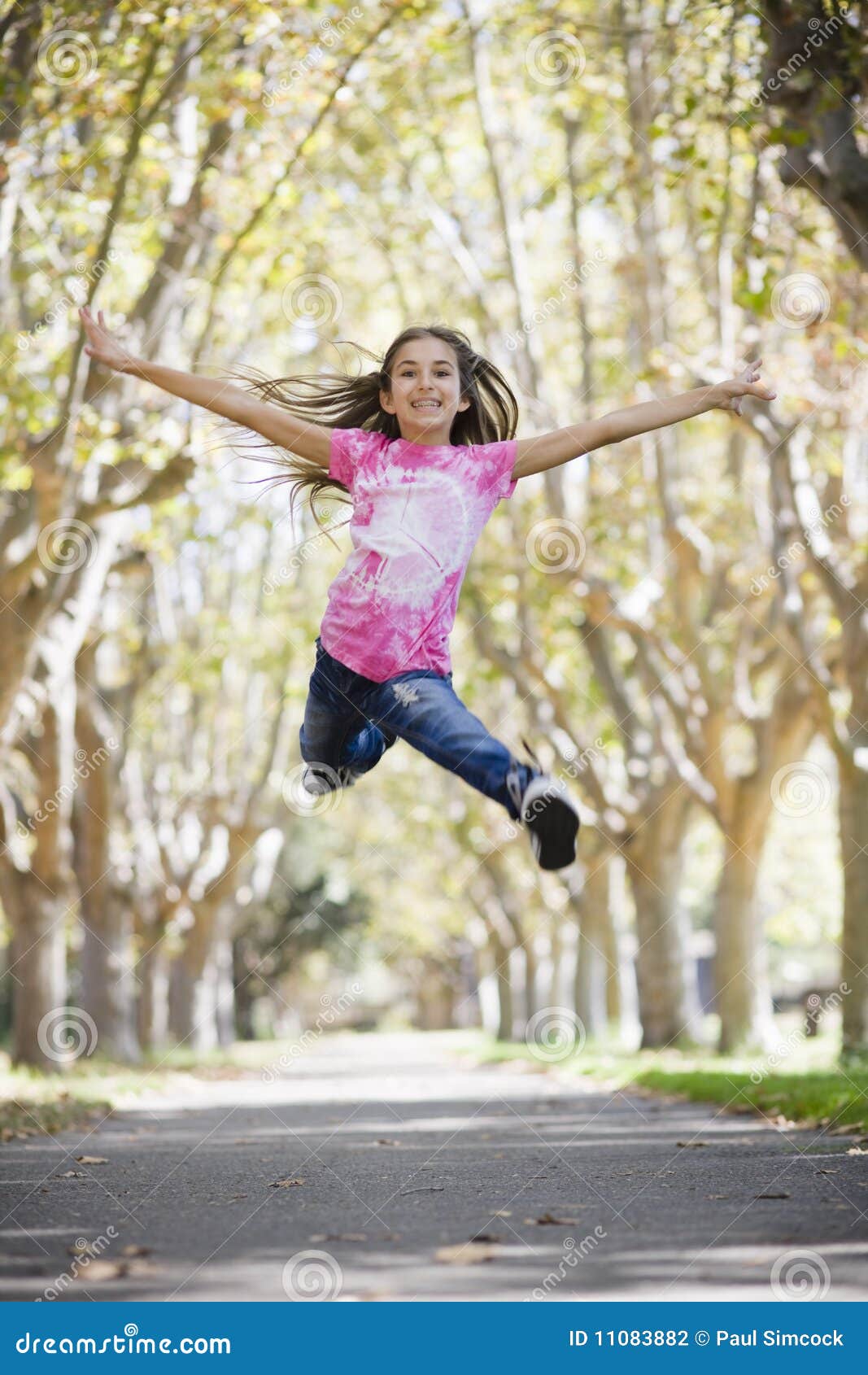 Tween Girl Sit In Lotus Yoga Pose Royalty-Free Stock Photo ...