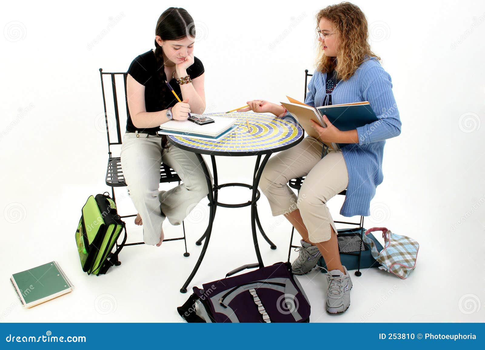 Tween Girls Doing Homework after School Stock Photo - Image of kids ...