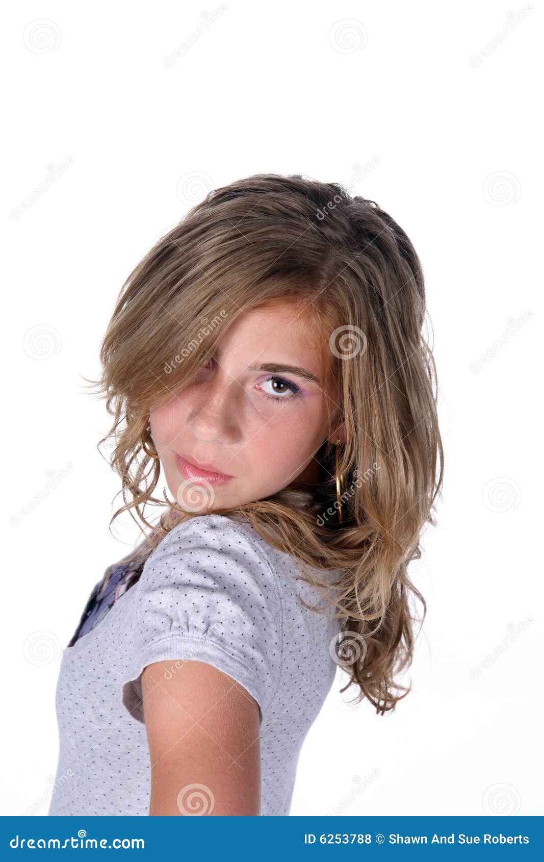 Tween Standing Sideways And Looking At Camera Picture. Image: 6253788