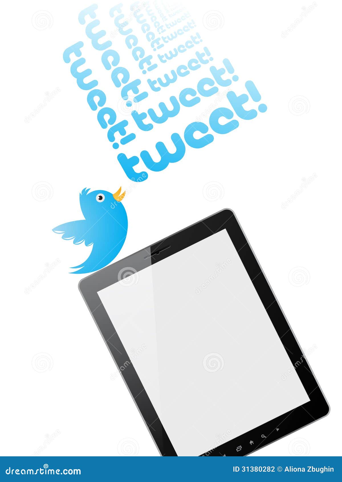 Tweet editorial photography. Illustration of tablet, tweet - 31380282