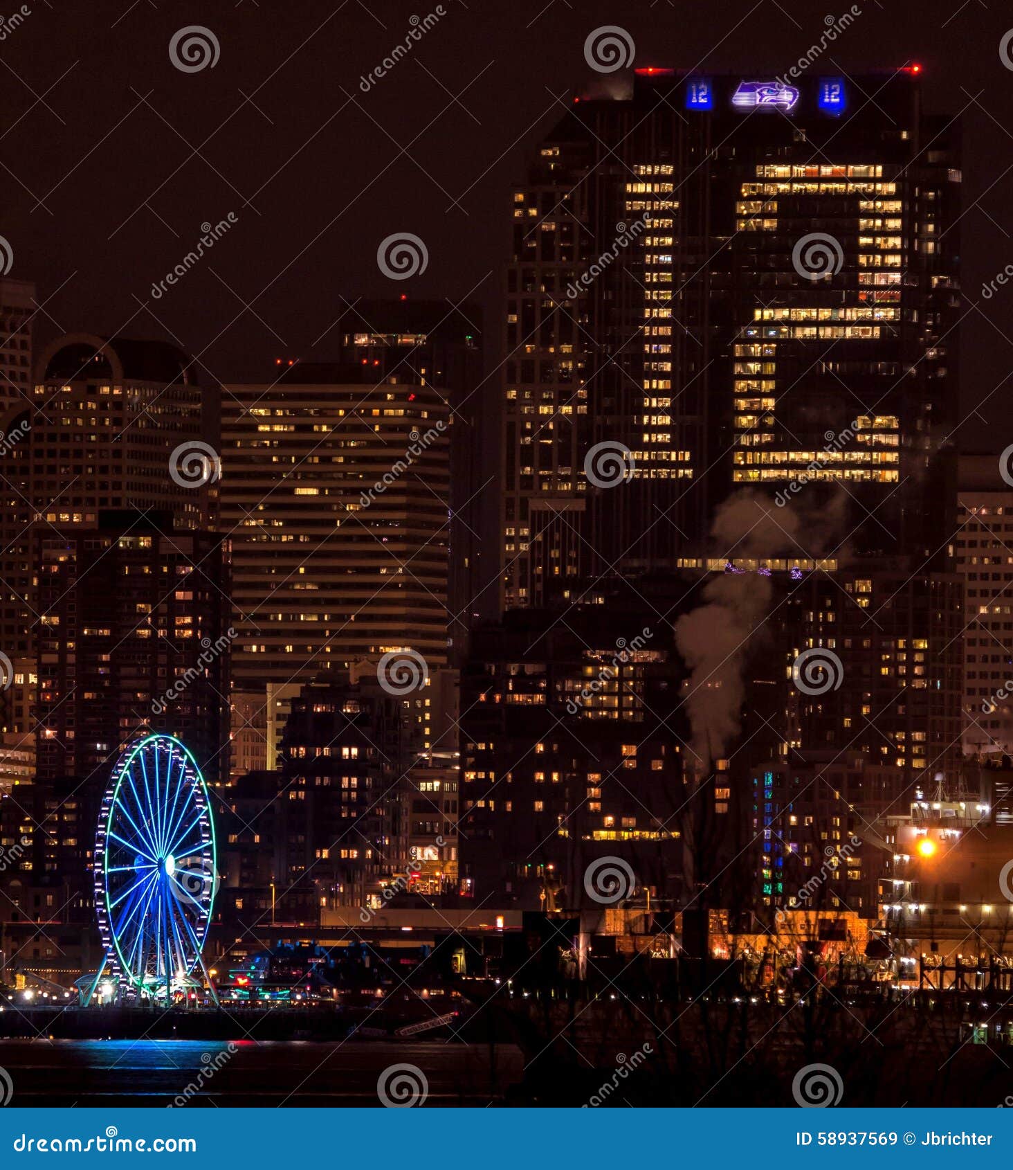 Twelth Man, Seattle, Washington State Stock Image - Image of twelth ...