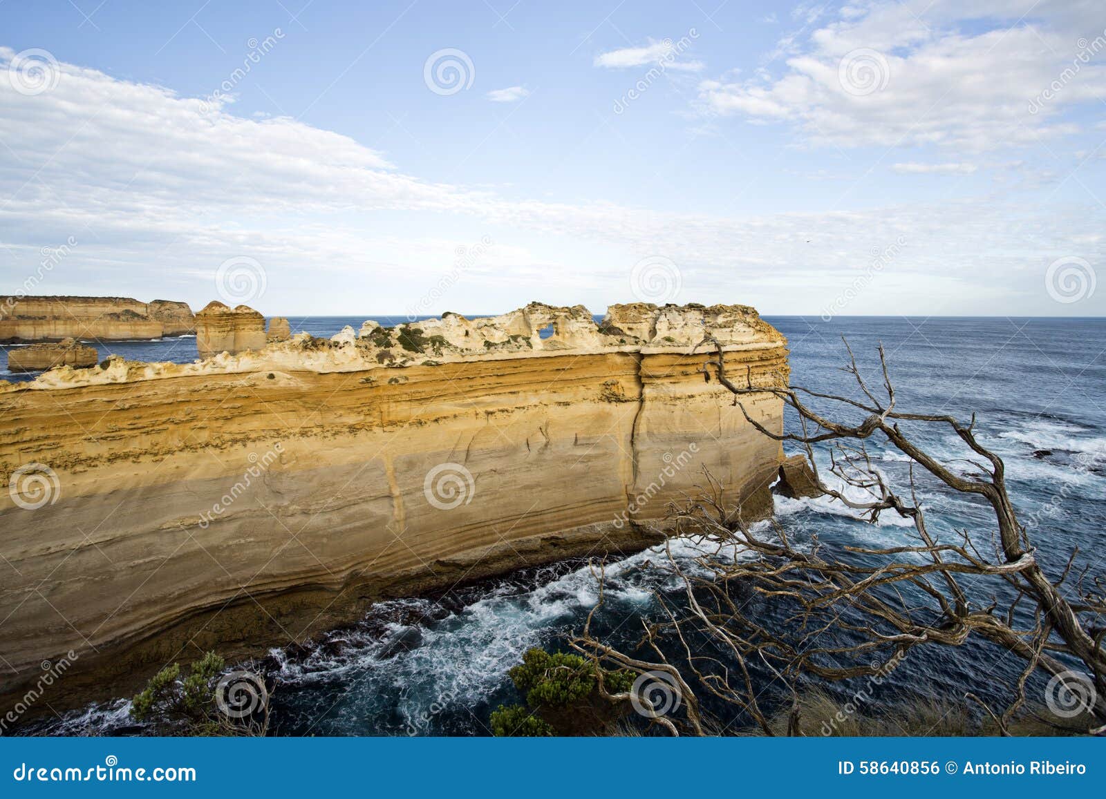 Twelve Apostles stock photo. Image of wall, cliff, sand - 58640856