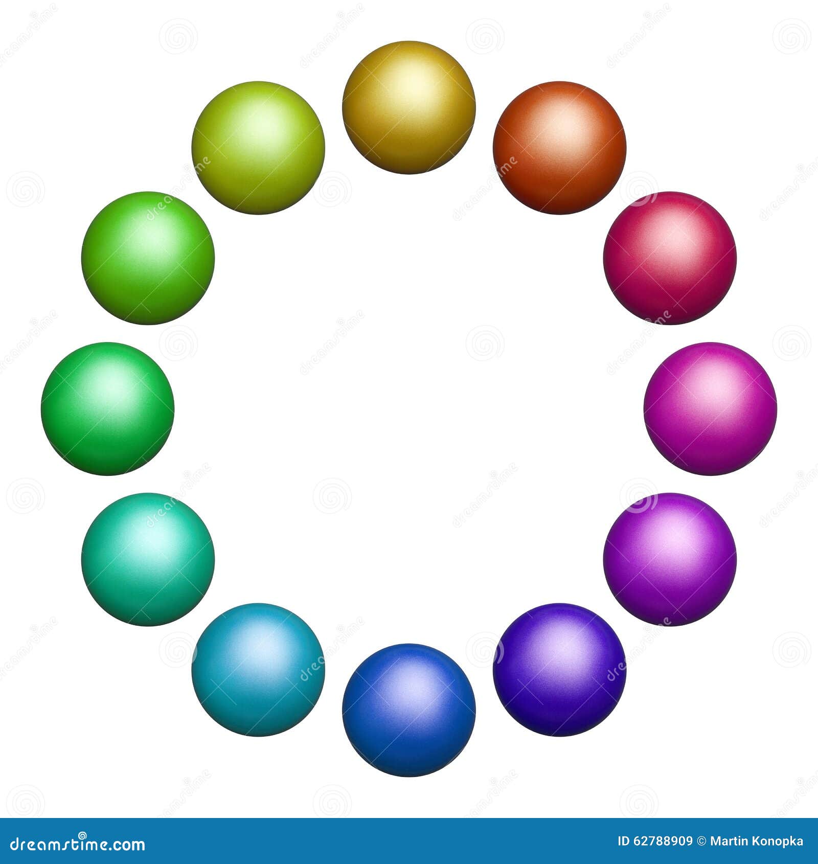 Twelve colored balls stock illustration. Illustration of colorful ...