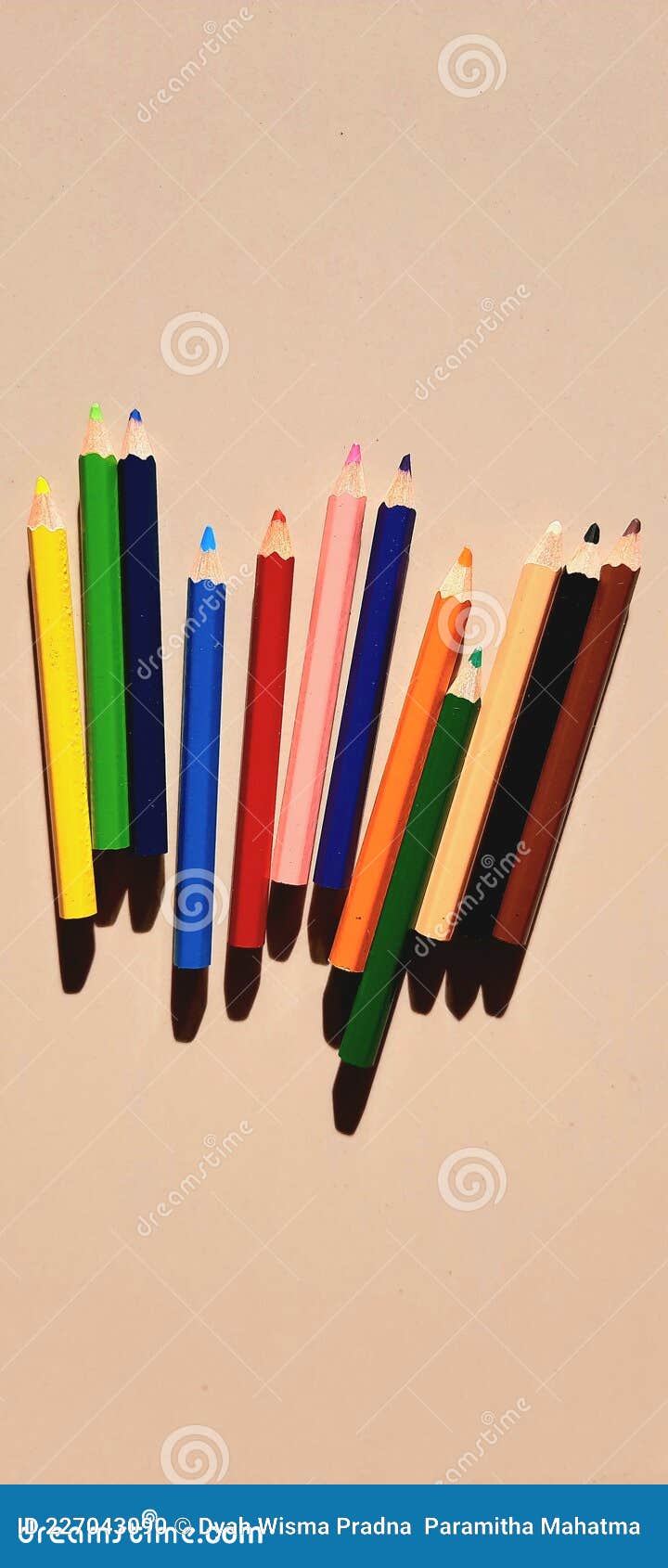 Twelve Colored Pencils for Drawing Stock Photo - Image of twelve, tools ...