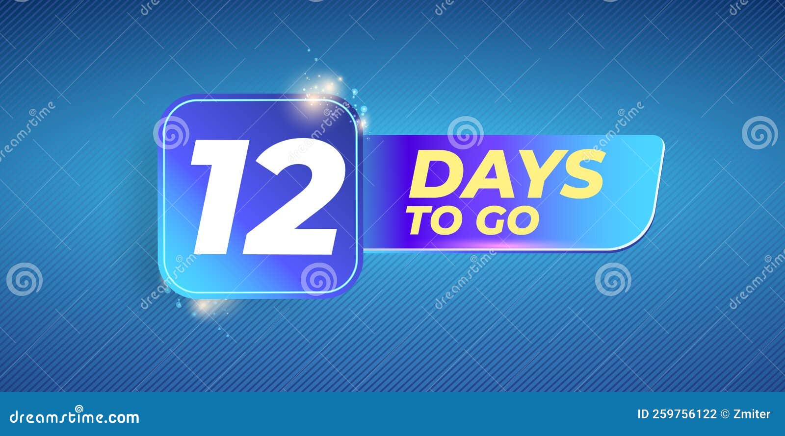 Twelve Days To Go Countdown Modern Horizontal Banner Design Template ... Twelve Days To Go Countdown Modern Horizontal Banner Design Template ...