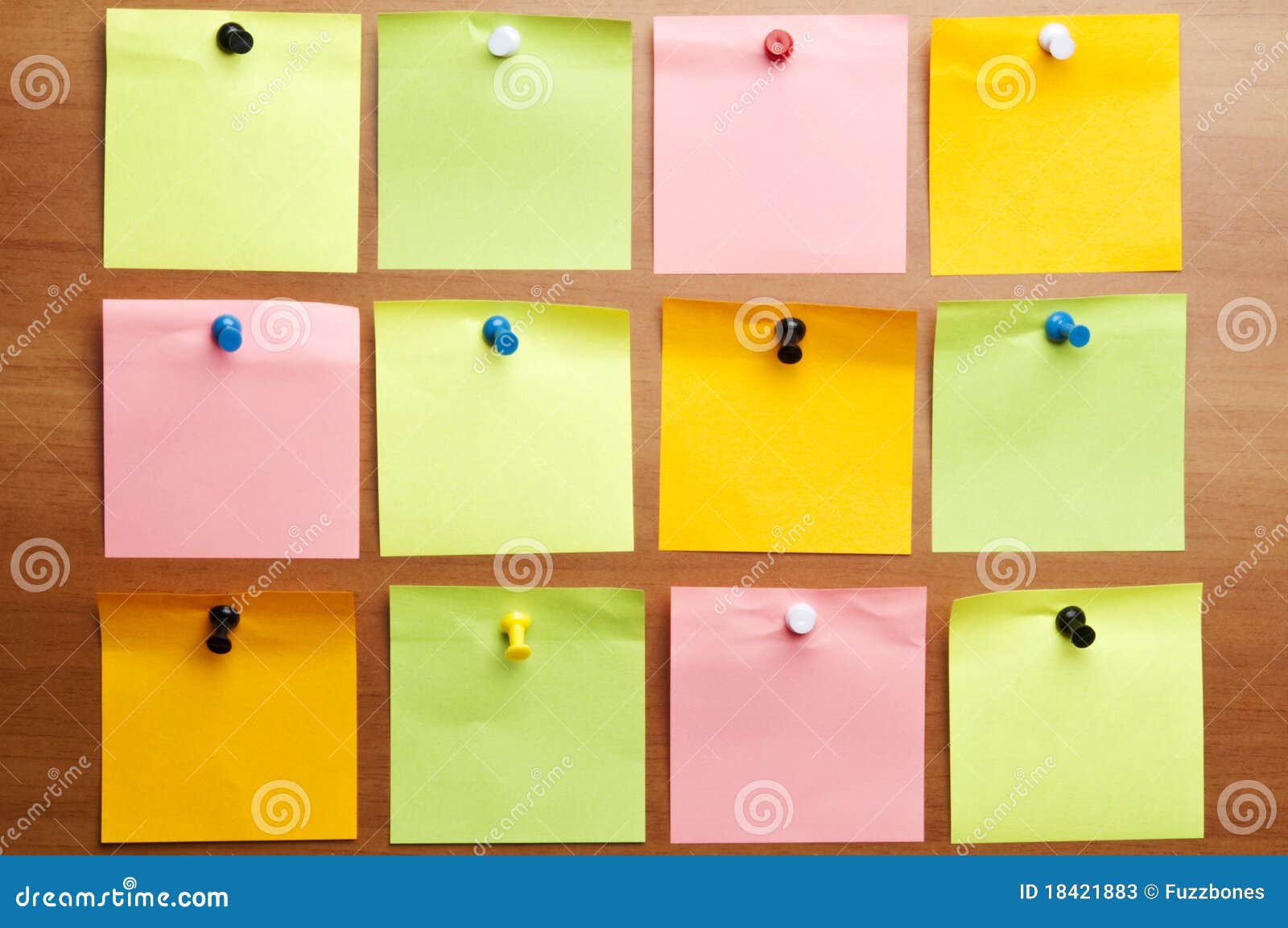 Twelve empty post it stock image. Image of field, frame - 18421883
