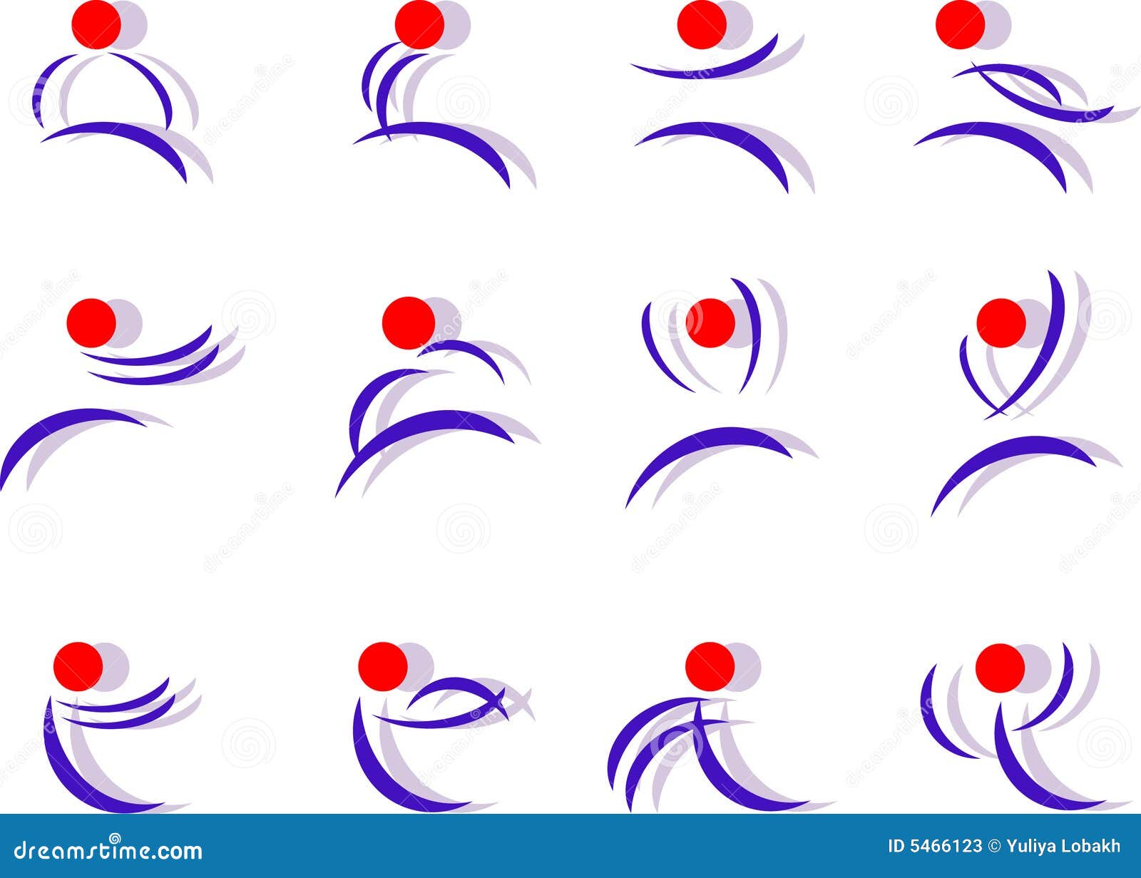 Twelve people stock vector. Illustration of collection - 5466123